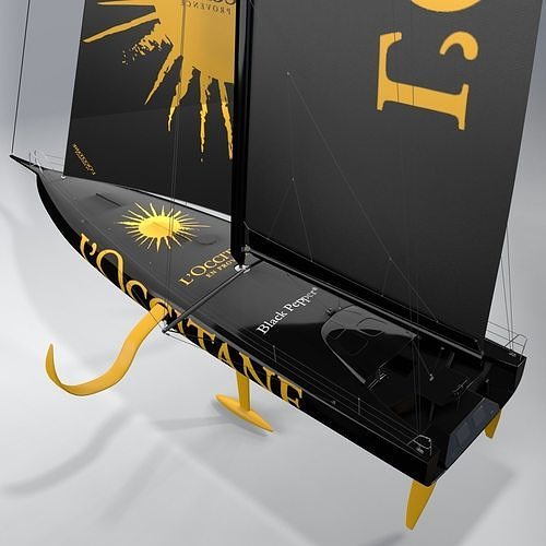 IMOCA 60 Ocean Race LOccitane Sailing 3D model | CGTrader