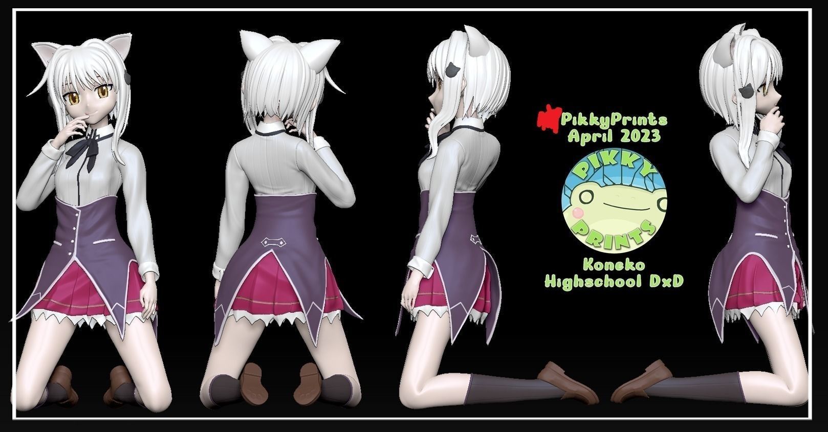 Koneko Toujou - Highschool DxD 3D model 3D printable | CGTrader