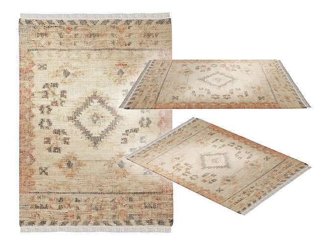 Worn effect carpet Navaja 3D model | CGTrader