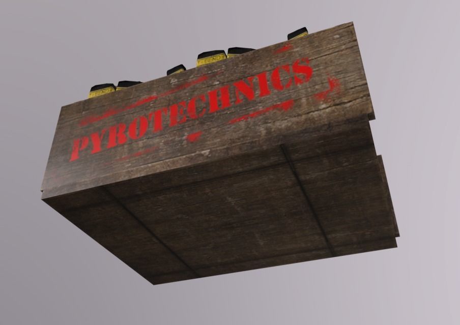 3D model Explosive Pyrotchenic Box VR / AR / low-poly | CGTrader