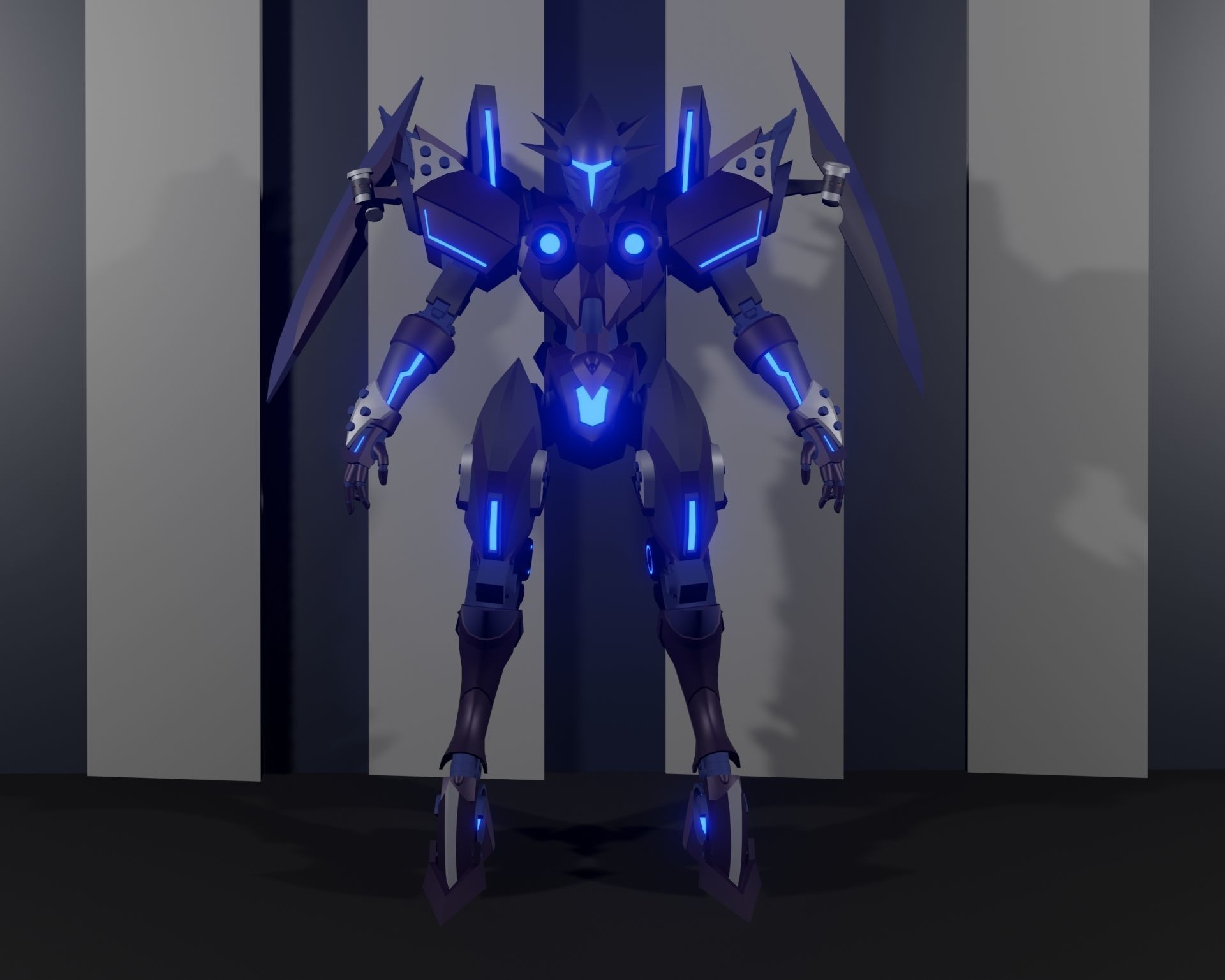 cyberpunk X 3D model animated rigged | CGTrader