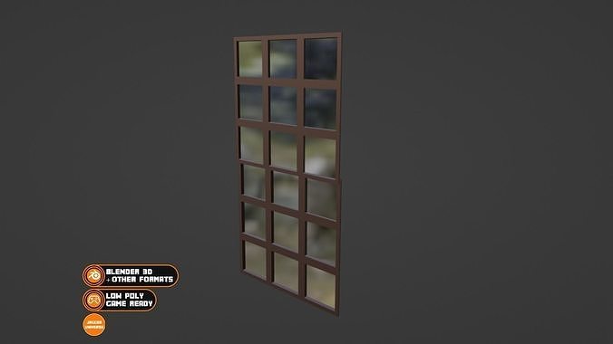 3D model Sliding Window 001 VR / AR / low-poly | CGTrader