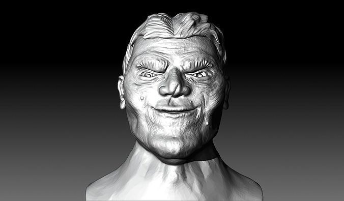 Old man figurine 3D model | CGTrader