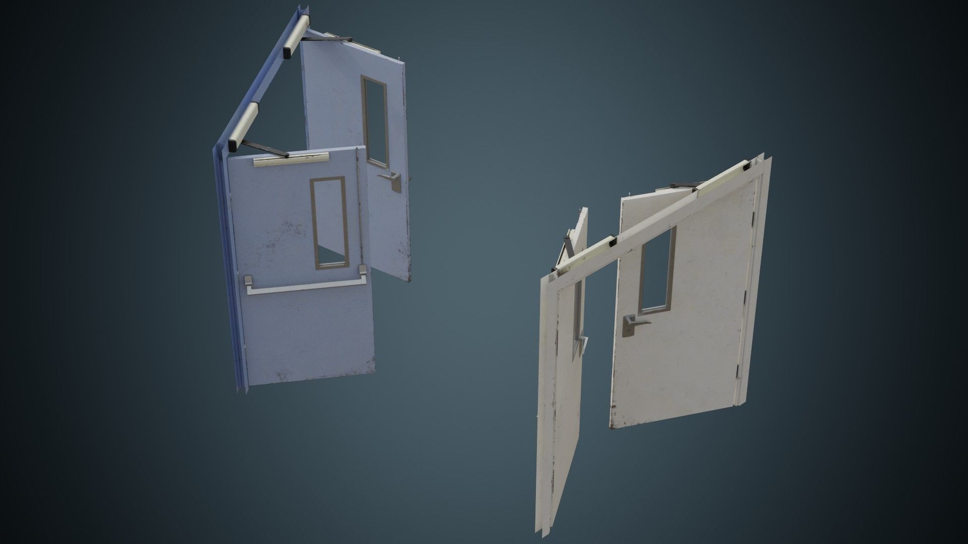 3D model Hospital Door 1B VR / AR / low-poly | CGTrader