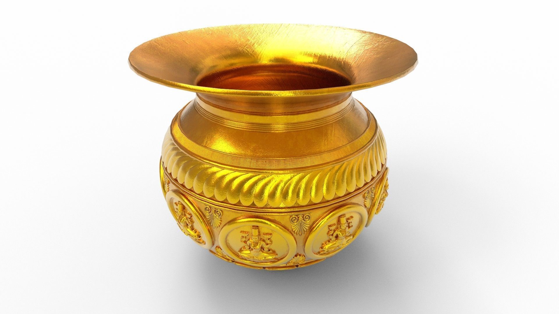 lakshmi kalash pot 3D model | CGTrader
