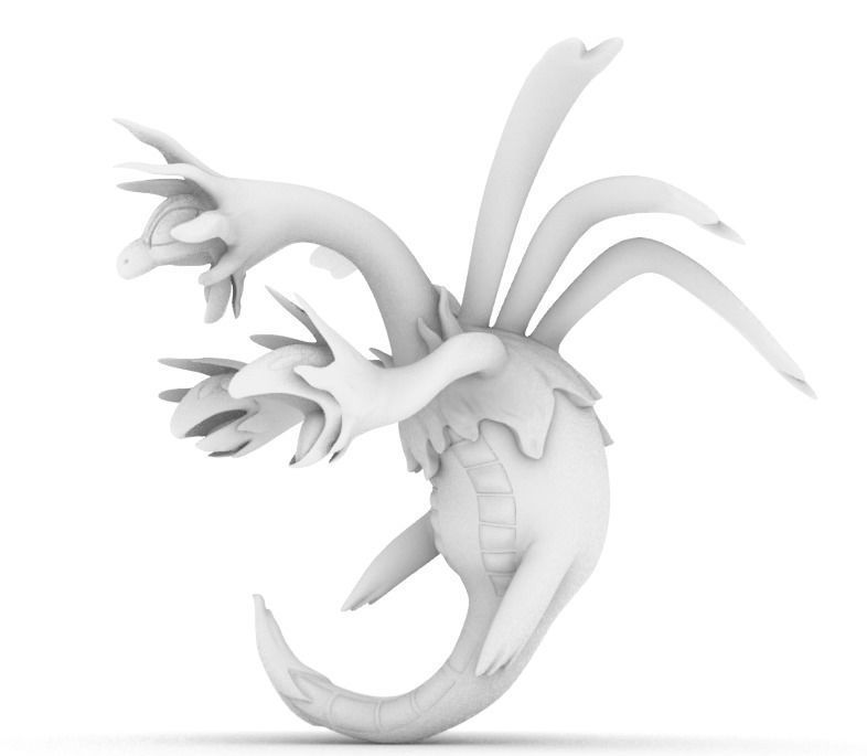 hydreigon by pokemon 3D model 3D printable | CGTrader