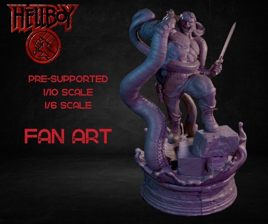 Hellboy 3D model 3D printable | CGTrader