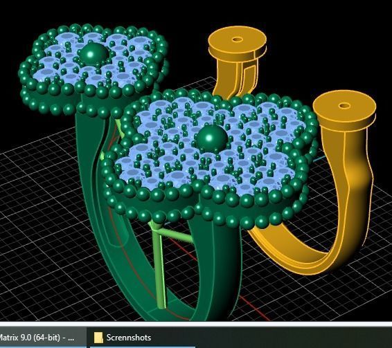 van cleef rings 3dm 3D model 3D printable | CGTrader