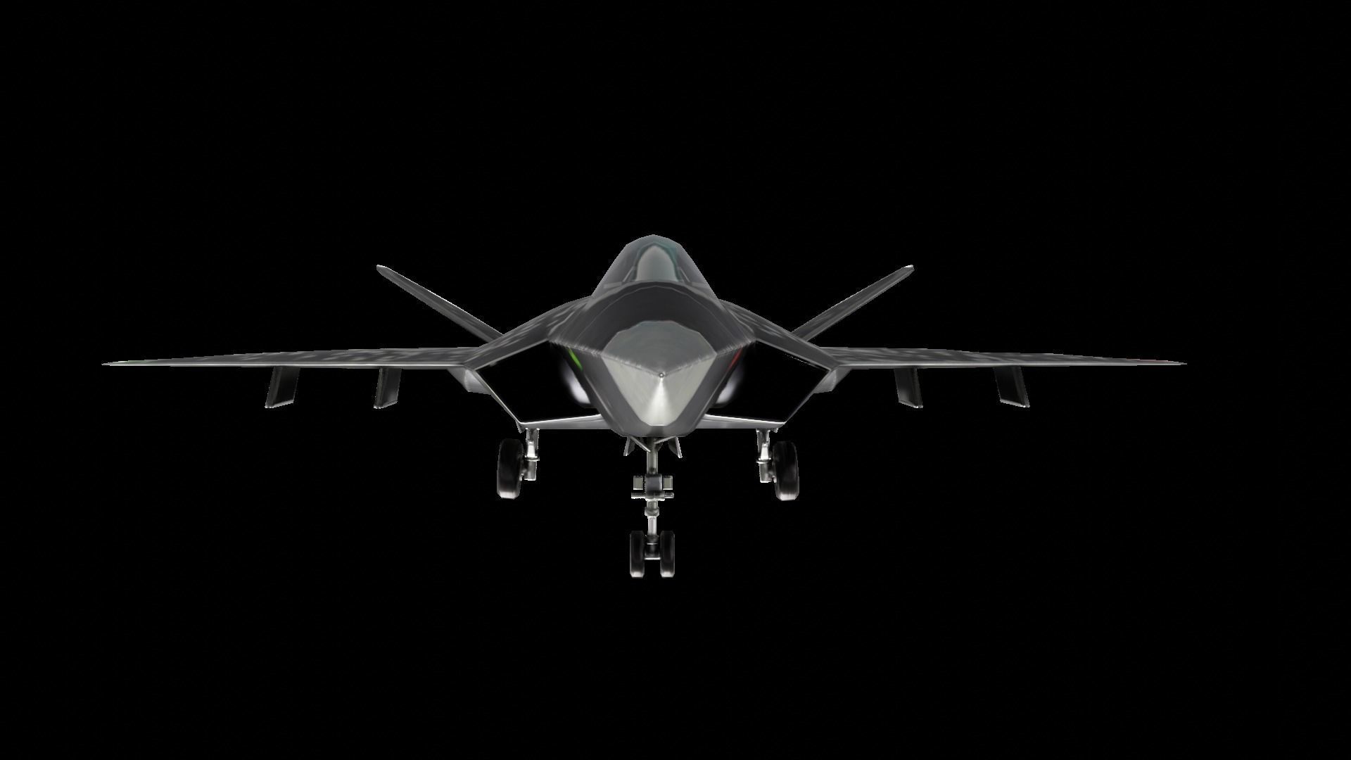 3D model FCAS -French Concept fighter jet VR / AR / low-poly | CGTrader