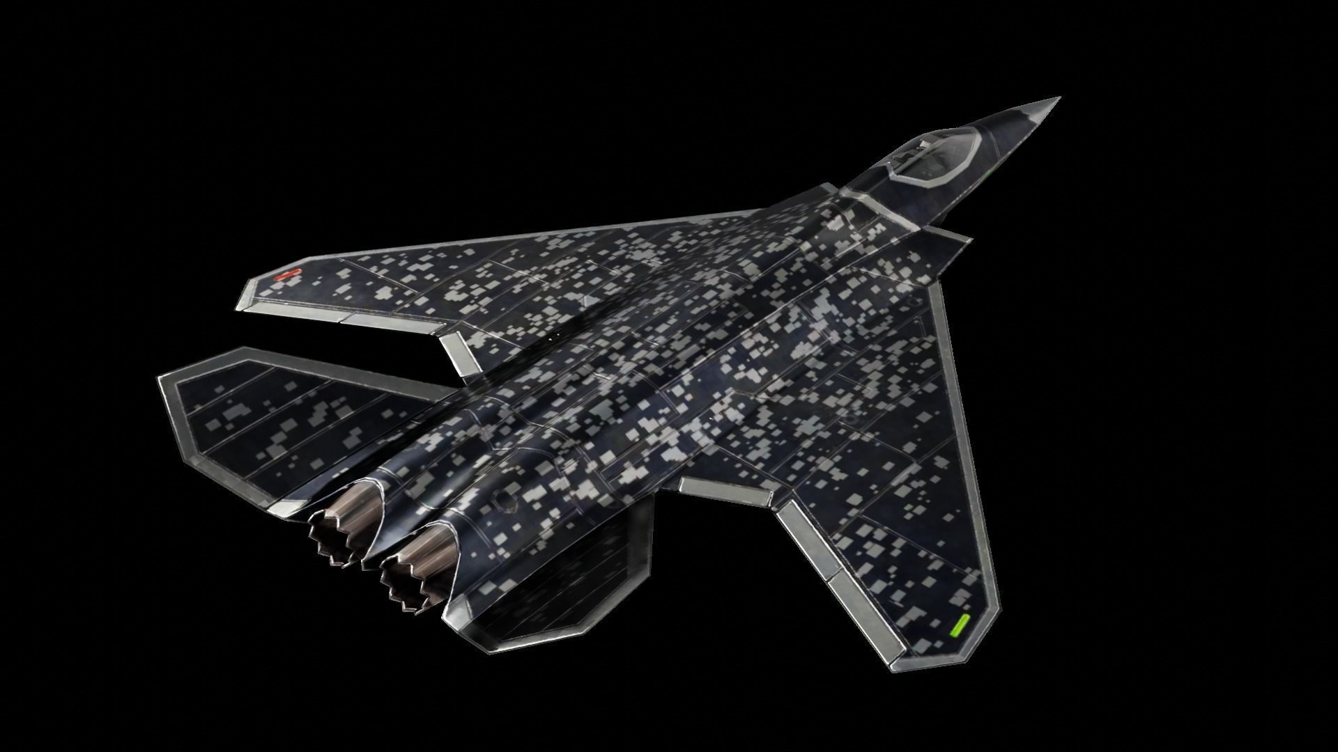 3D model FCAS -French Concept fighter jet VR / AR / low-poly | CGTrader