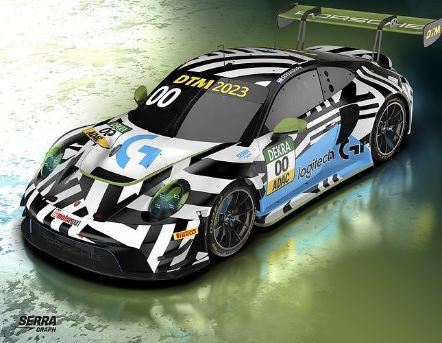 PORSCHE GT3 RS CUP 2023 3D model rigged | CGTrader