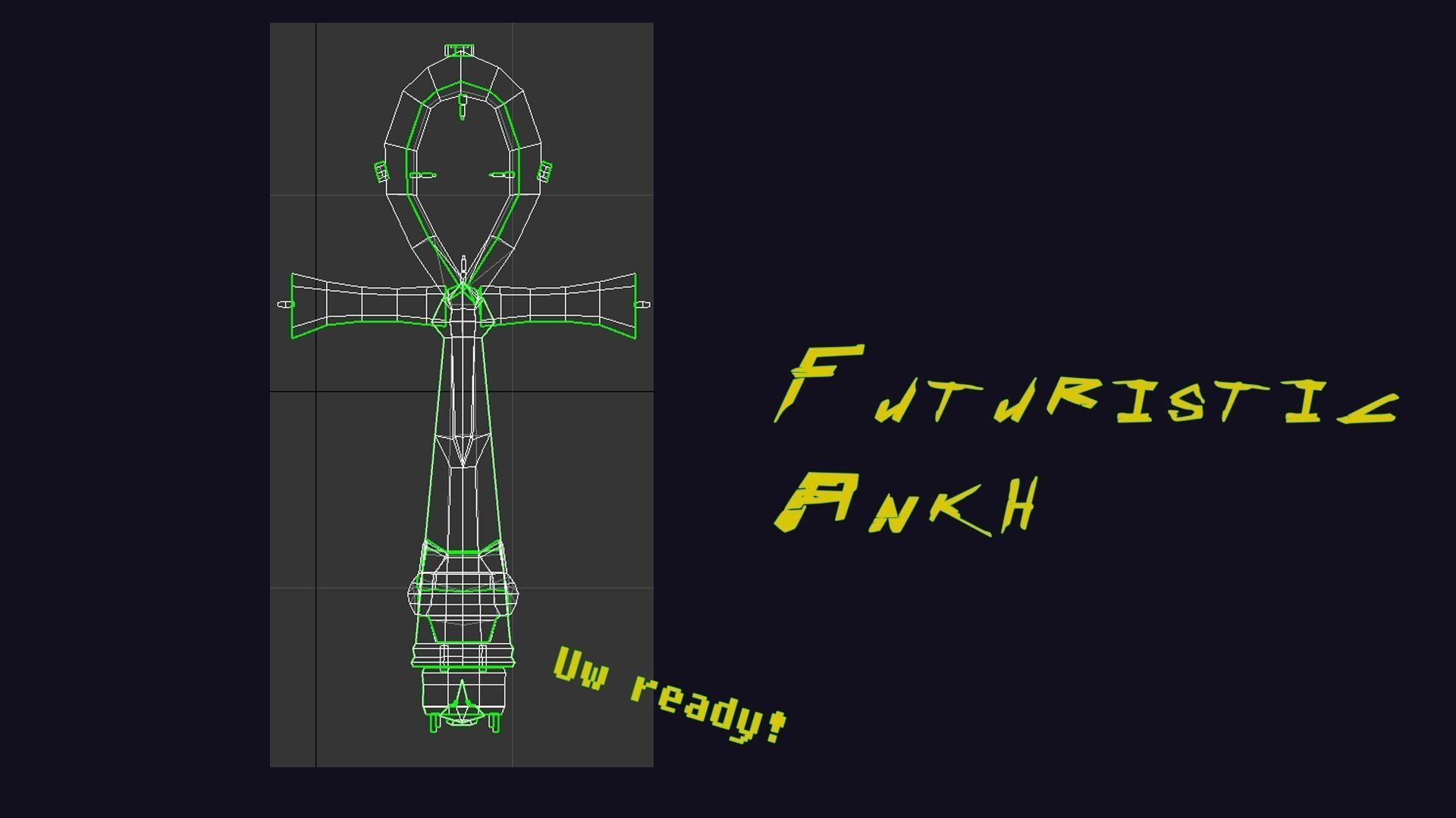 3D model Ankh Futuristic Weapon HQ VR / AR / low-poly | CGTrader