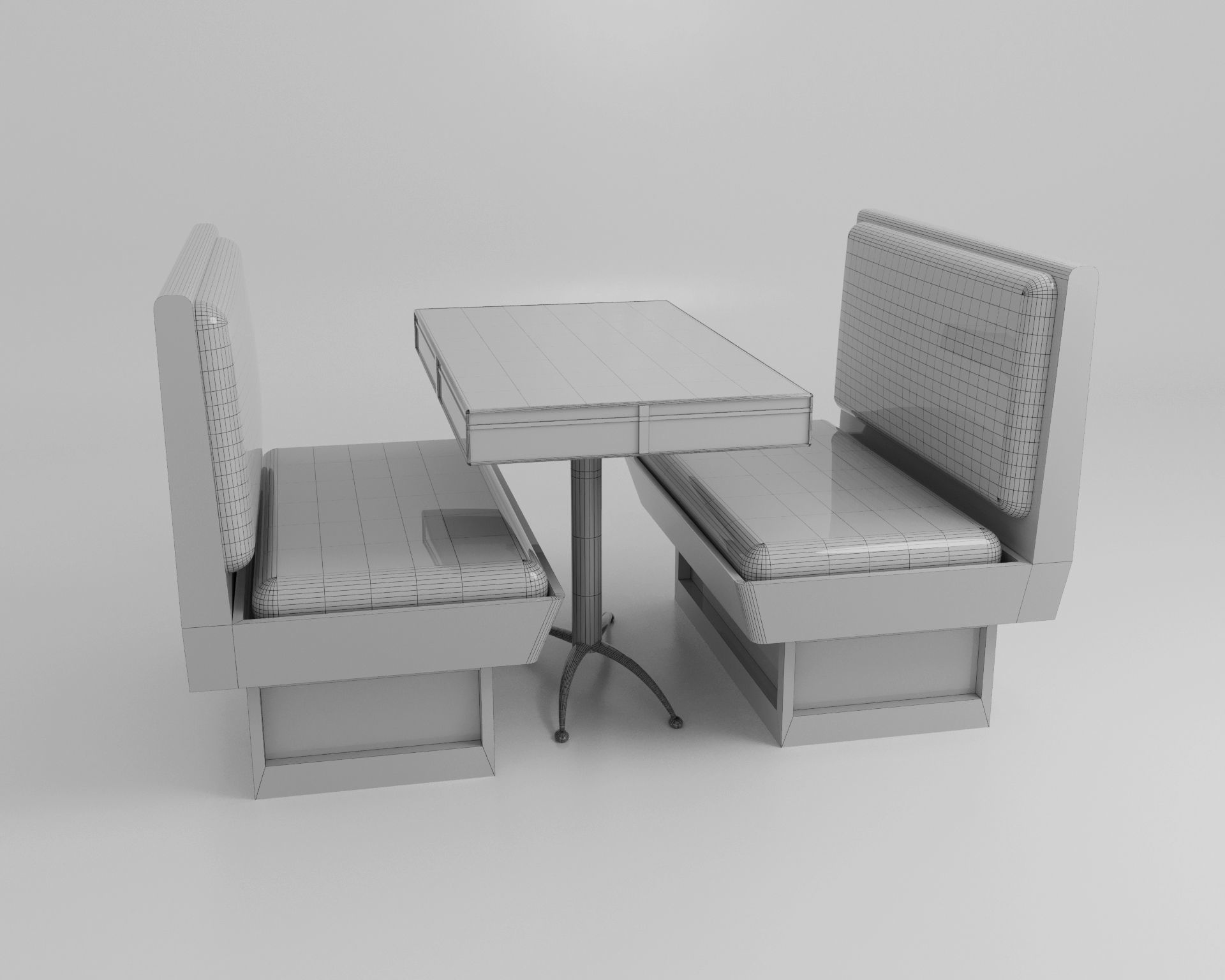 American Diner Retro Table 3D model | CGTrader