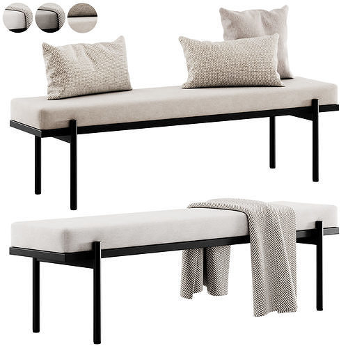 Metal Bench by House Doctor 3D model | CGTrader