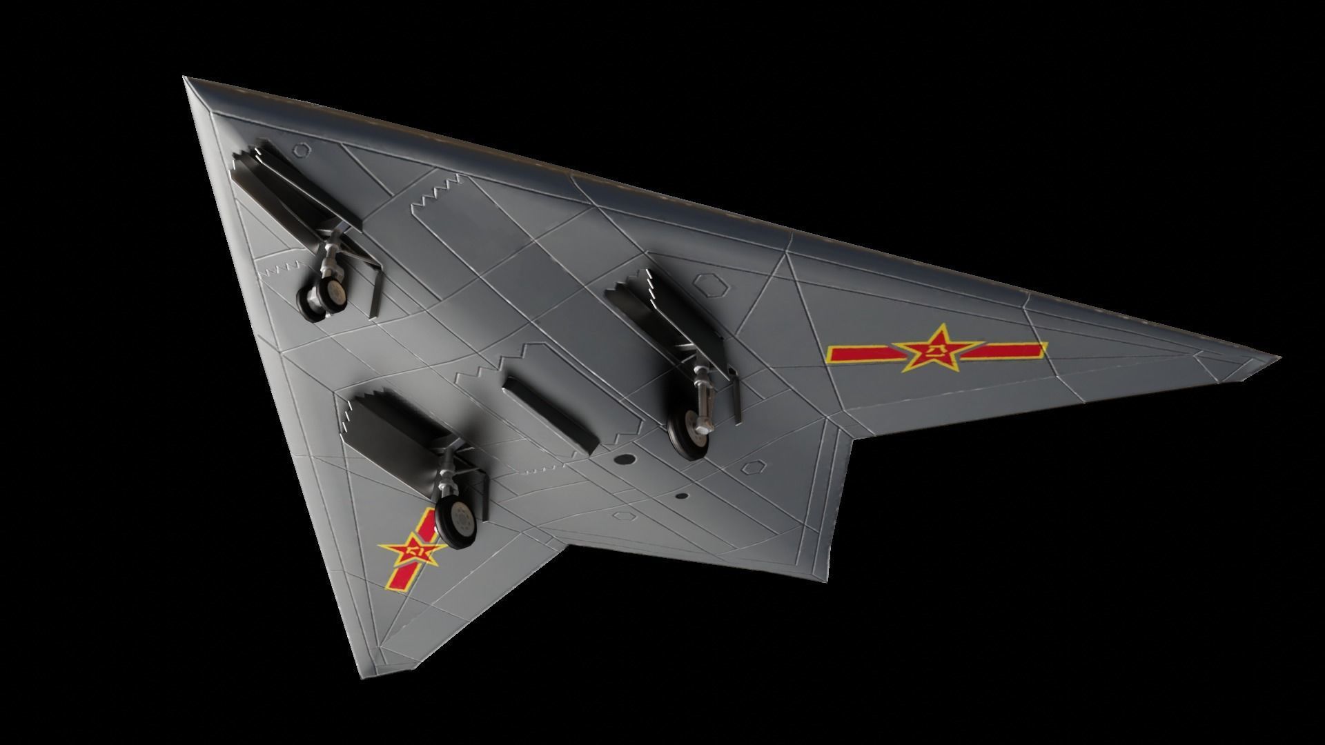 3D model Hongdu GJ-11 Sharp Sword VR / AR / low-poly | CGTrader