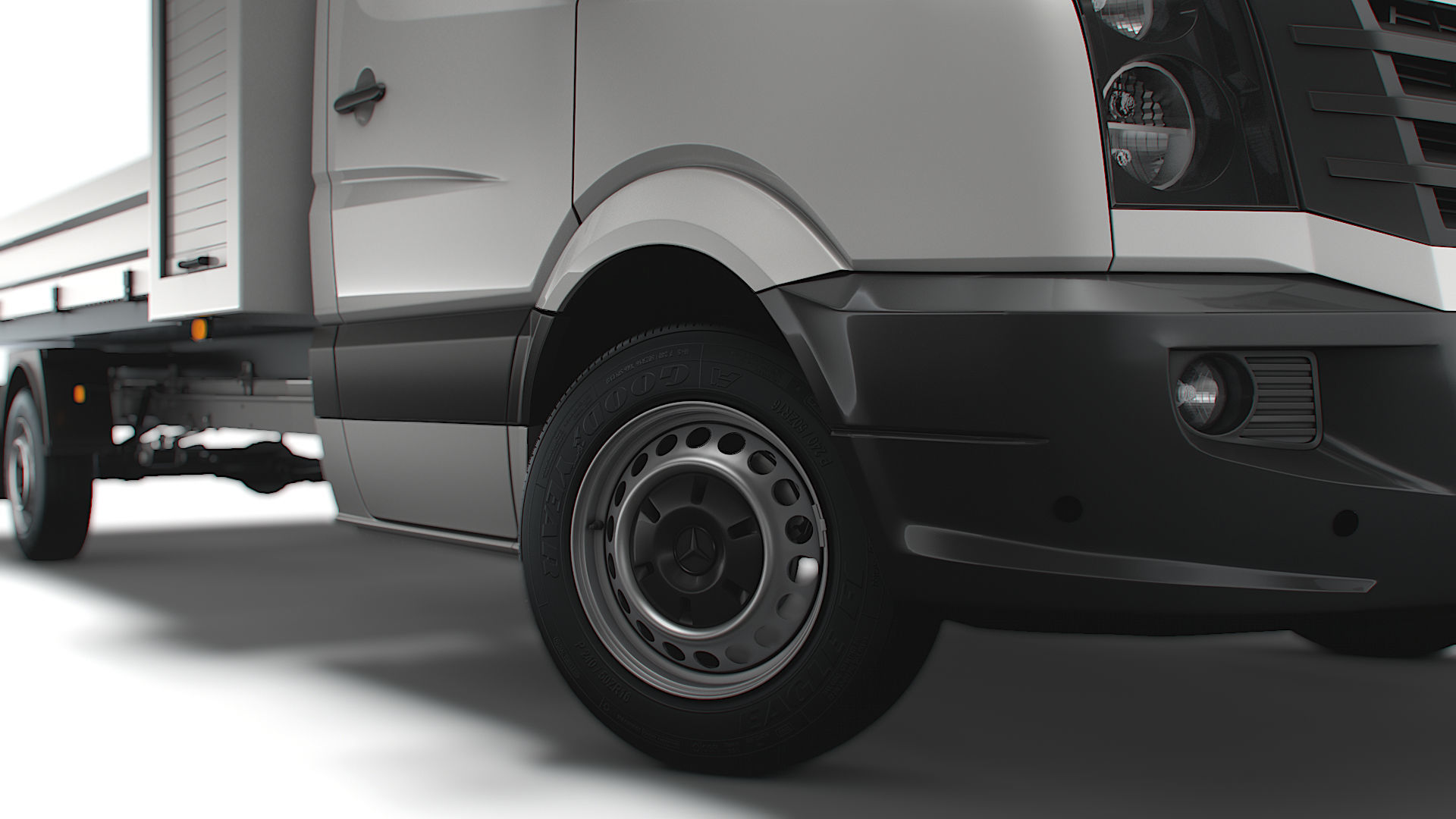 Volkswagen Crafter Single Cab Tipper Toolpod 2016 3D model | CGTrader