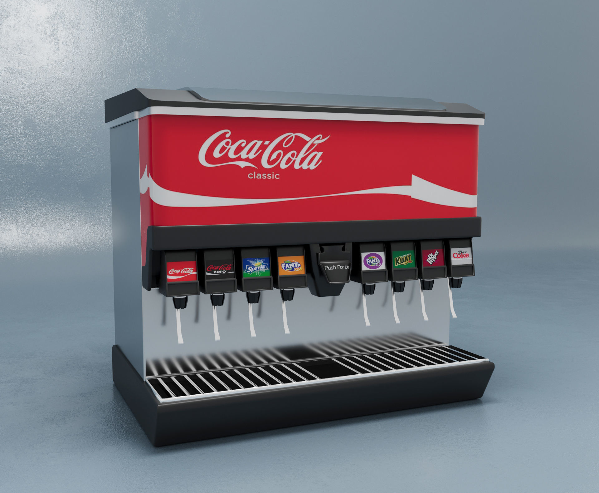 Soda Drink Machine 3D model | CGTrader