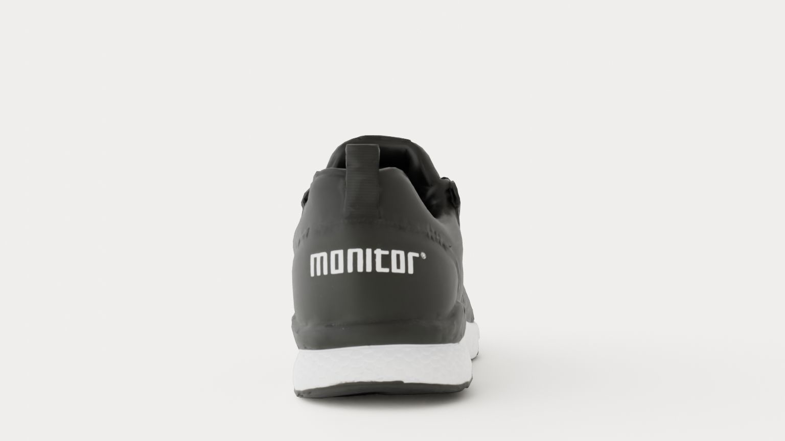 3D model Monitor Moniflex One Sports Black Sneaker Shoe VR / AR / low ...