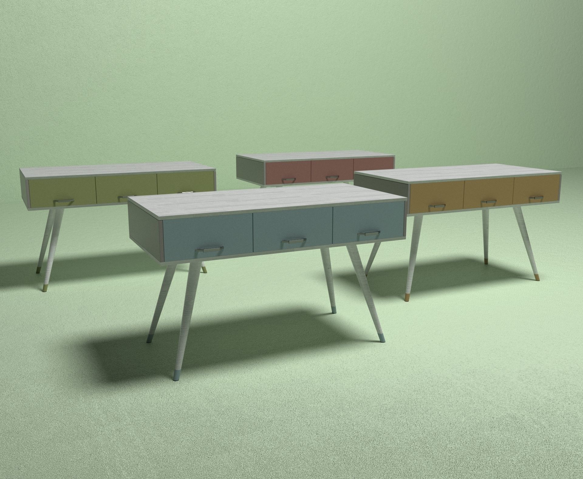 Sideboard Color 3D model | CGTrader
