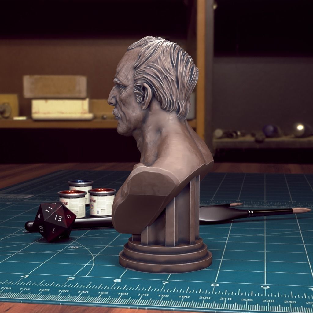 Male Head Bust - Pre-Supported 3D model 3D printable | CGTrader
