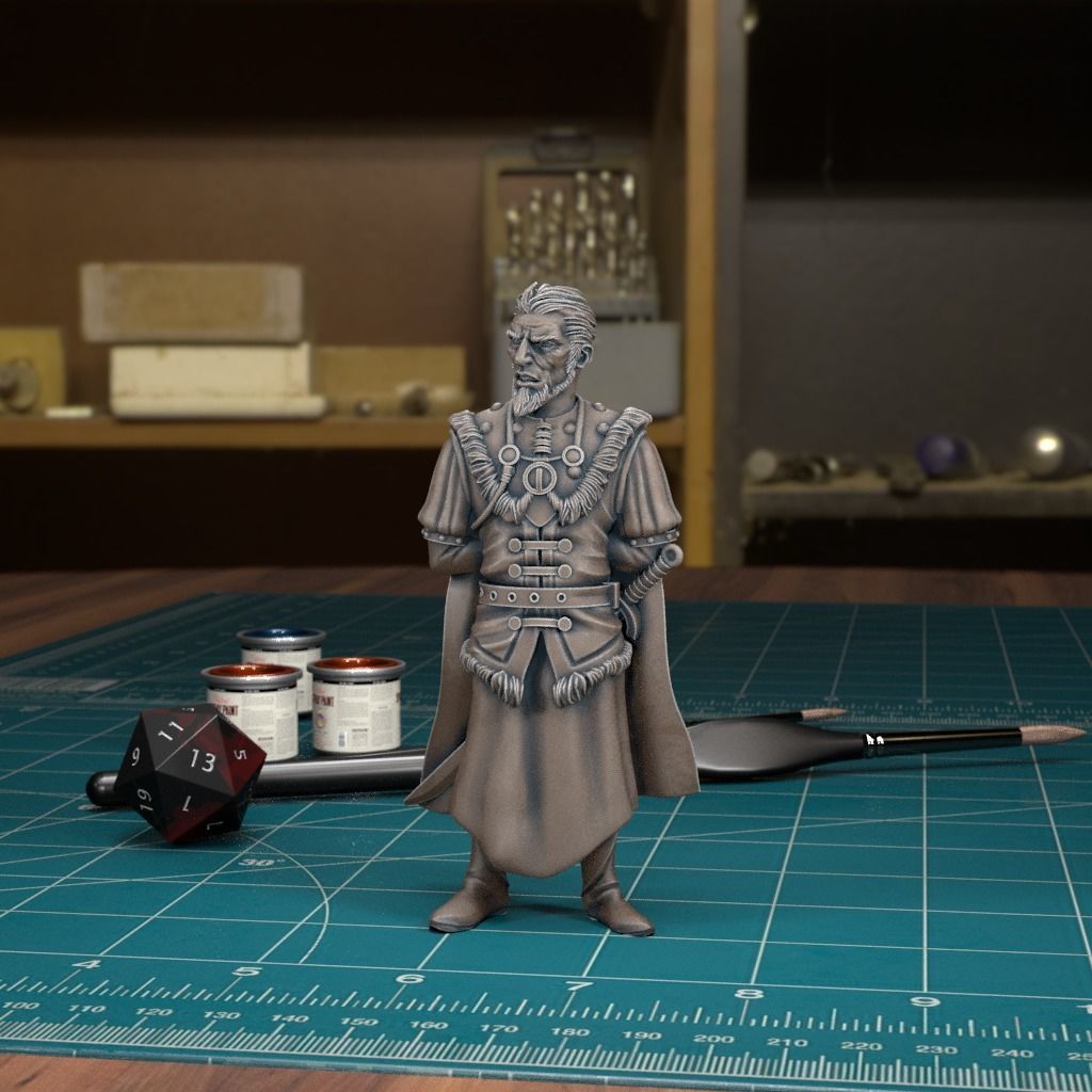 Curse of Strahd - Vargas - Pre-Supported 3D model 3D printable | CGTrader