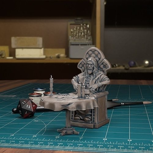 Curse of Strahd - Madam Eva - Pre-Supported 3D model 3D printable ...