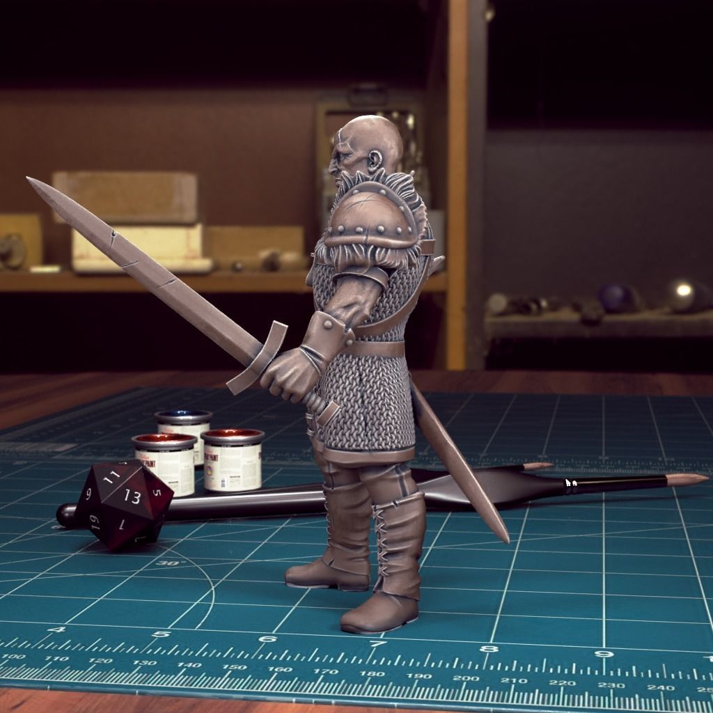Curse of Strahd - Izek - Pre-Supported 3D model 3D printable | CGTrader