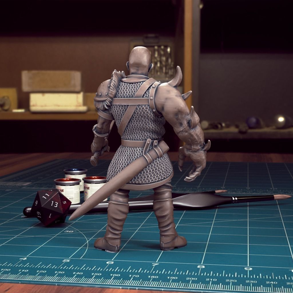 Curse of Strahd - Izek - Pre-Supported 3D model 3D printable | CGTrader