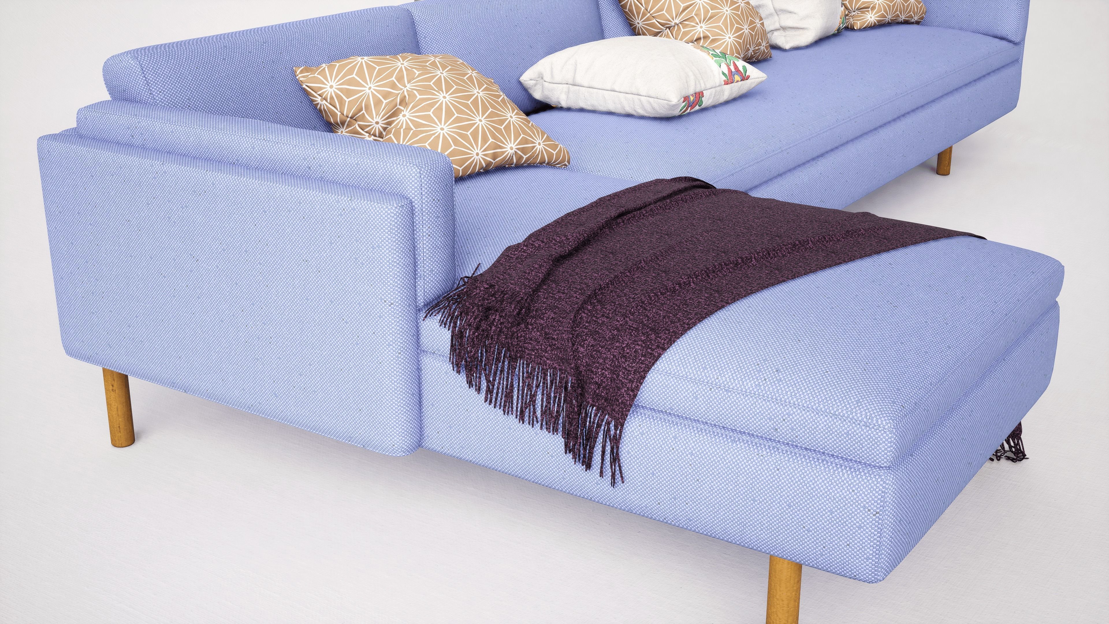 Bloster sectional sofa 3D model | CGTrader