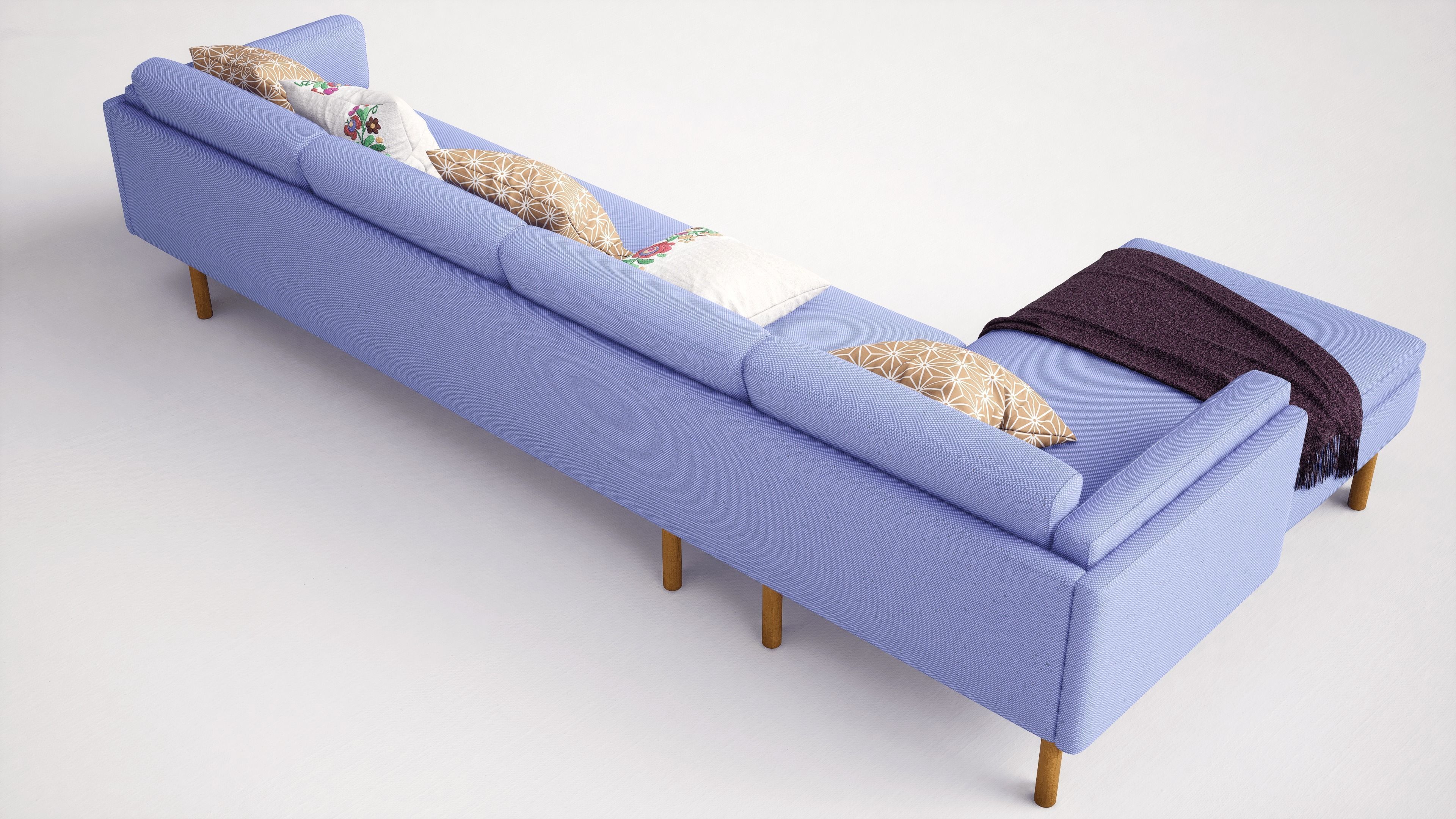 Bloster sectional sofa 3D model | CGTrader