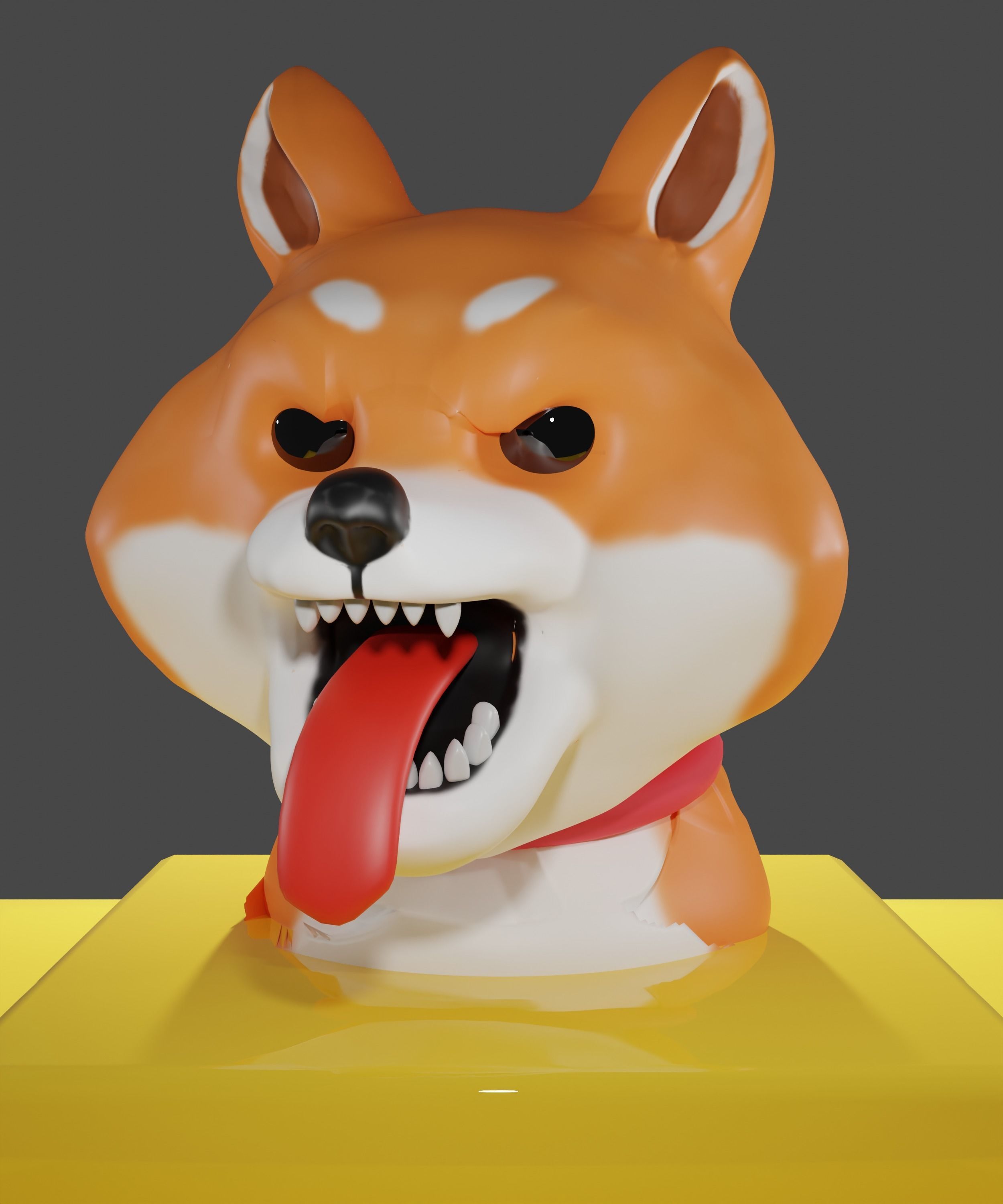Half-body Shiba Inu Model 3D model | CGTrader