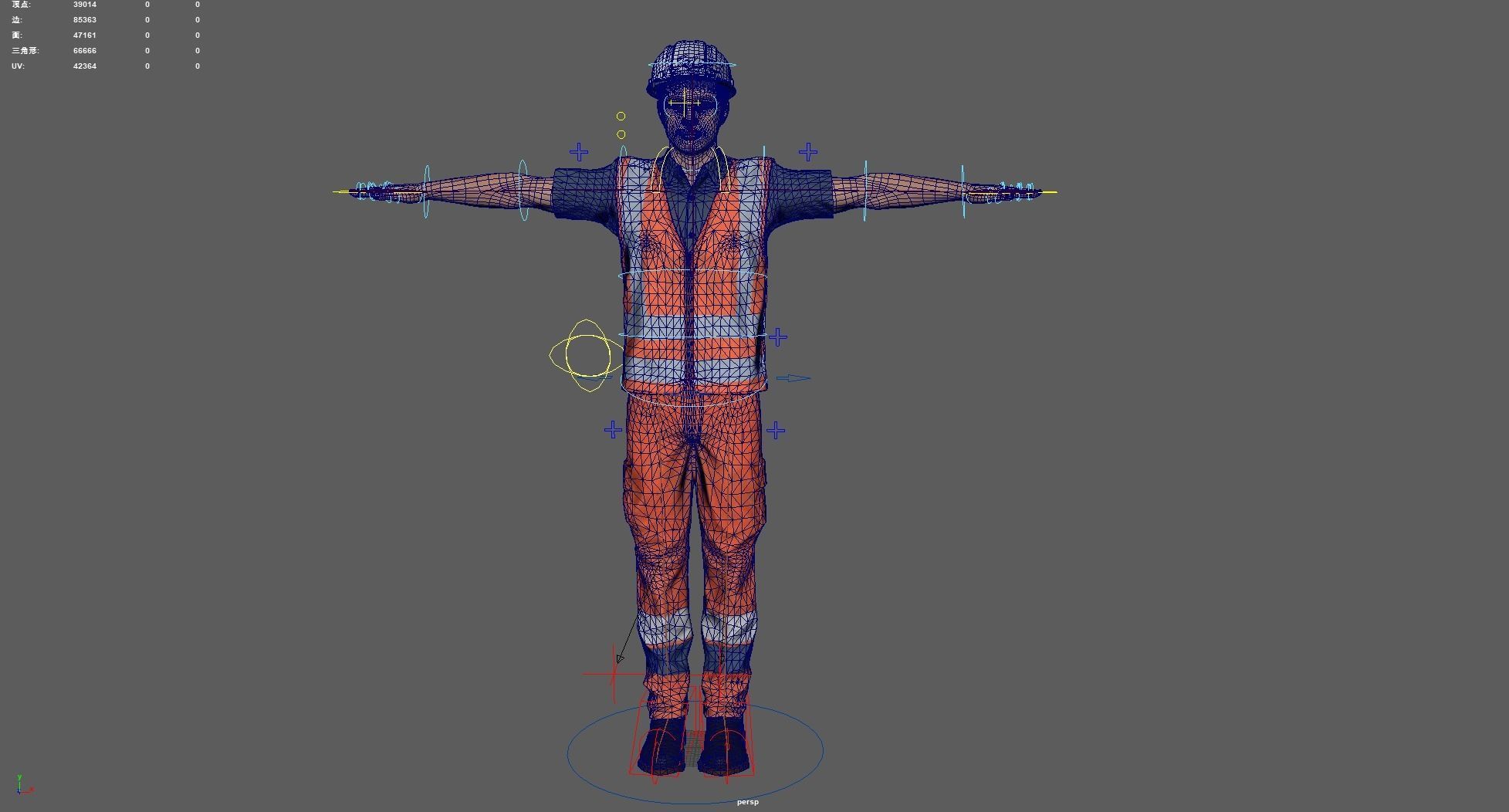 3D model Worker Rigged VR / AR / low-poly | CGTrader