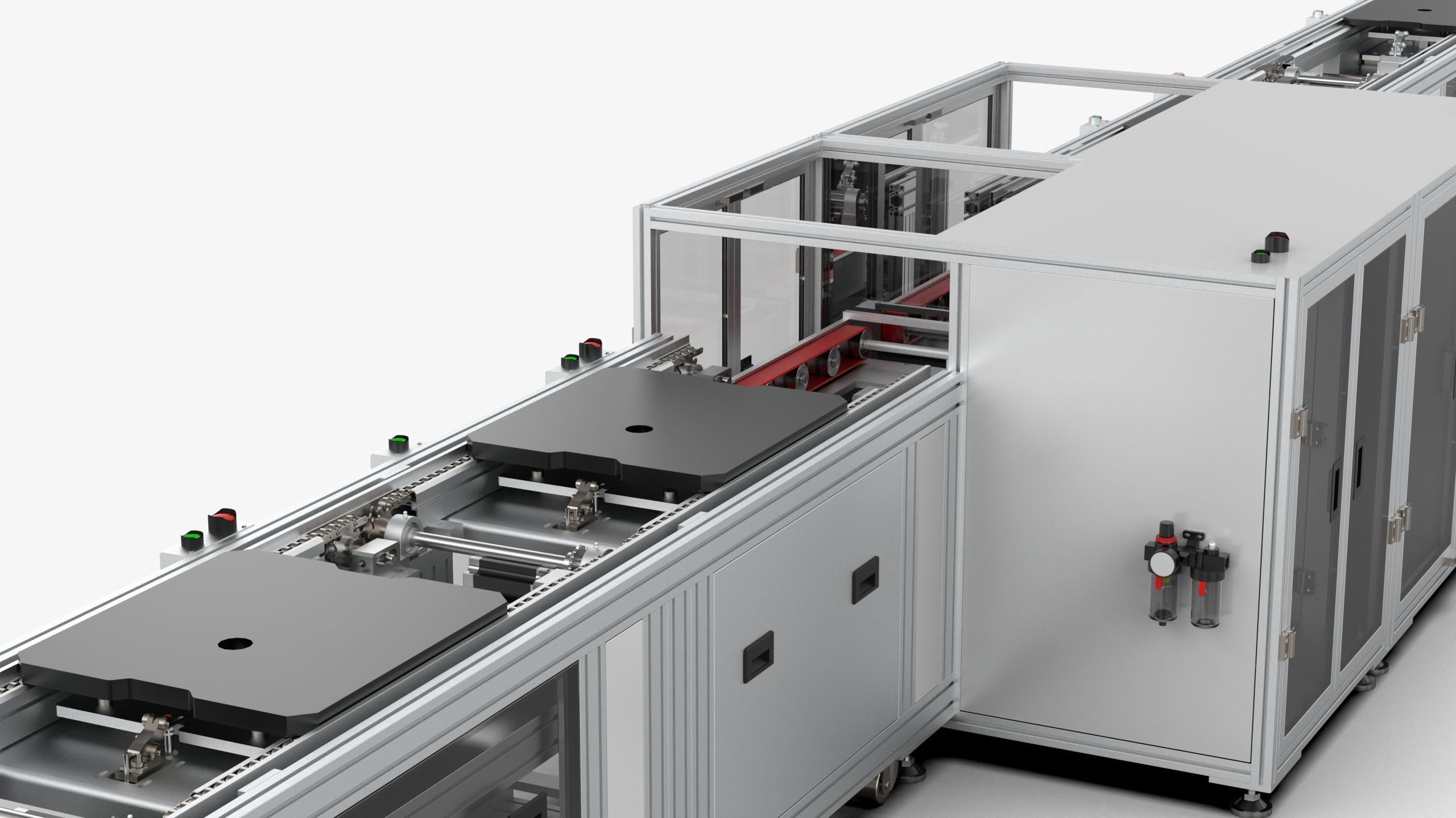 Automatic Battery Assembly Line 3D model | CGTrader