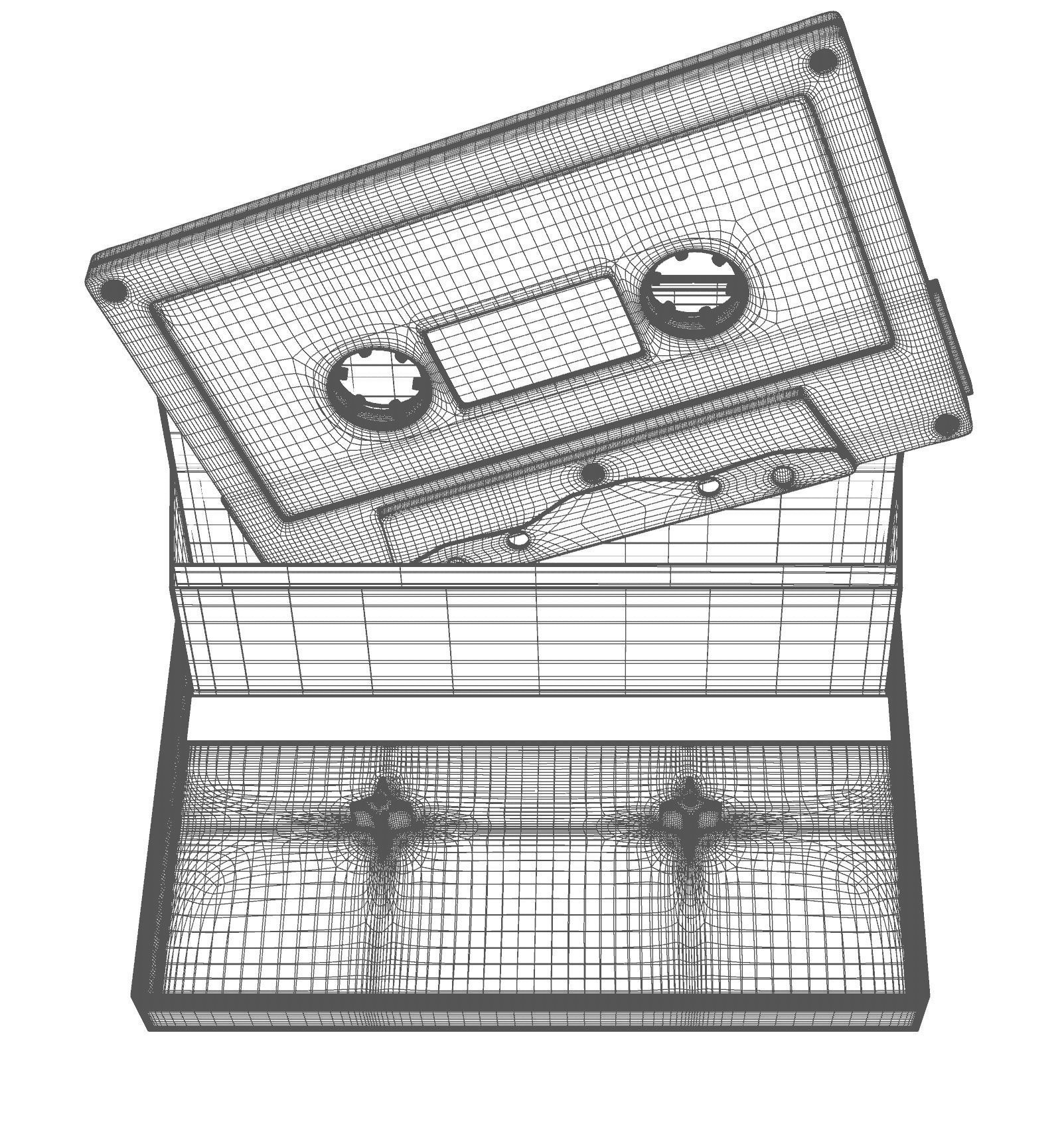 Vintage Cassette Tape And Cover 3d Model Cgtrader