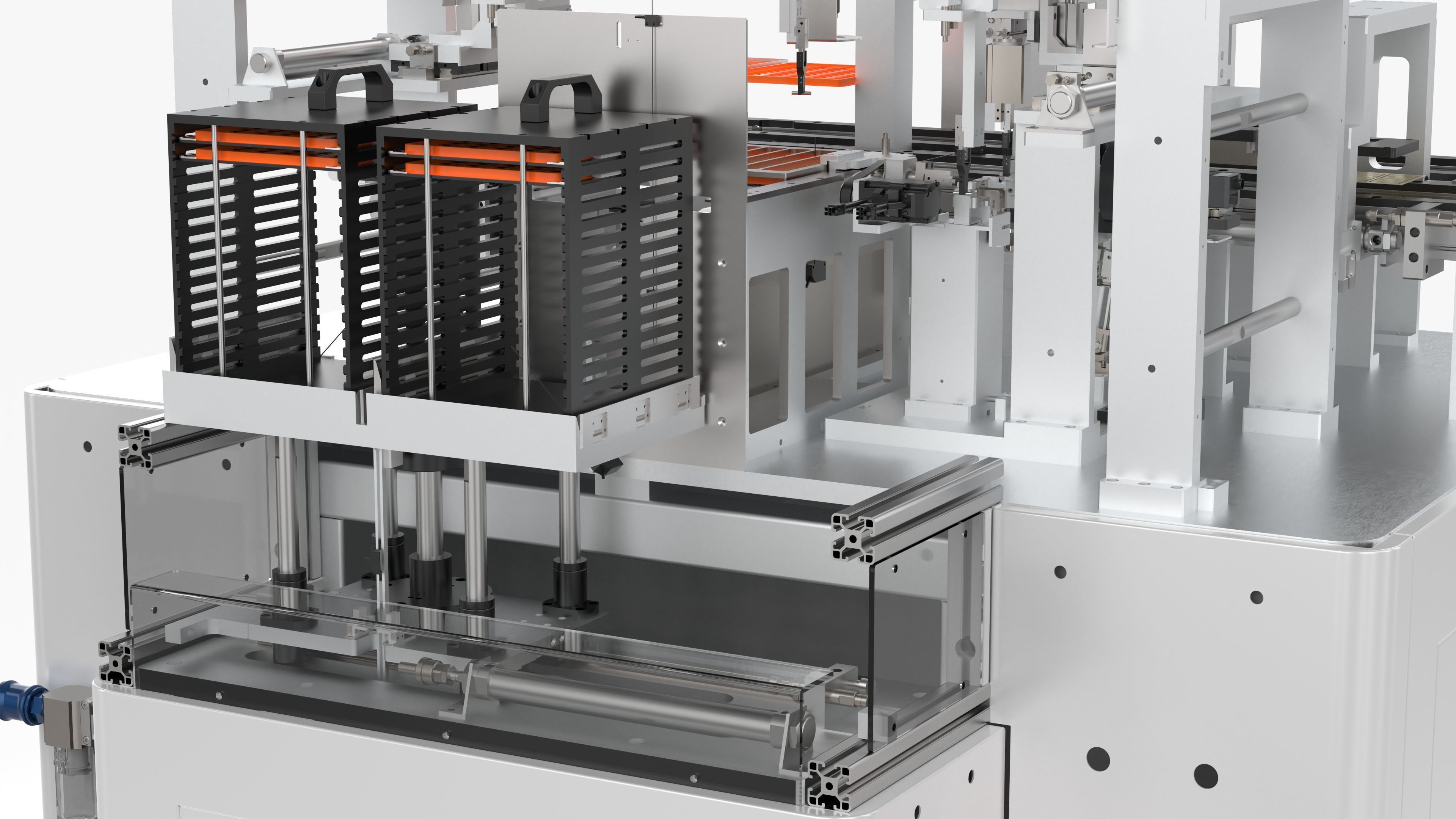 Automatic Battery Arranging Machine 3D model | CGTrader