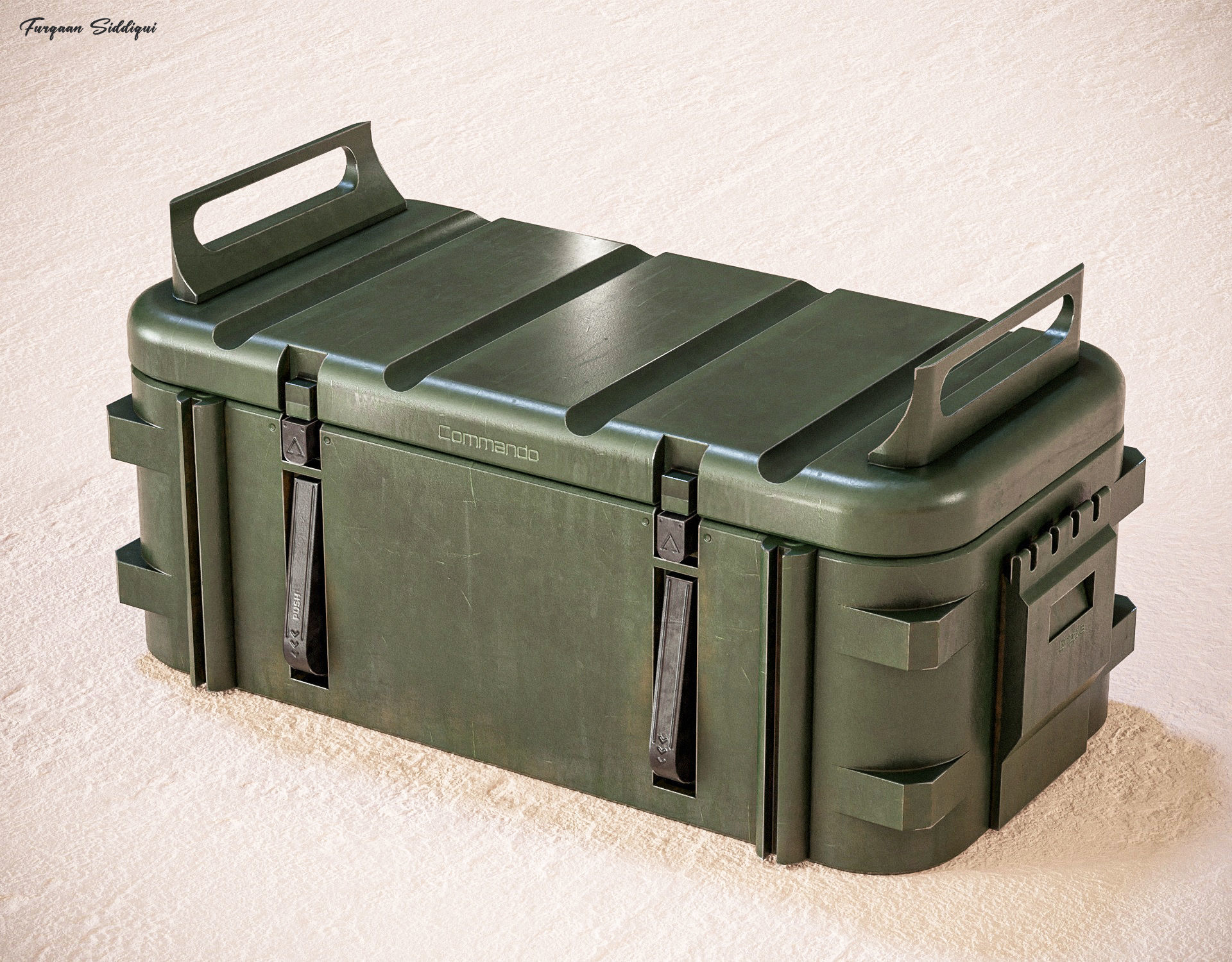 3D model Military Weapon Crate V2 PBR VR / AR / low-poly | CGTrader