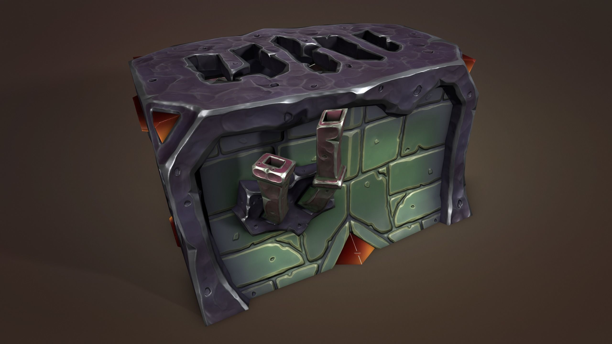 3D model Undead forging furnace VR / AR / low-poly | CGTrader