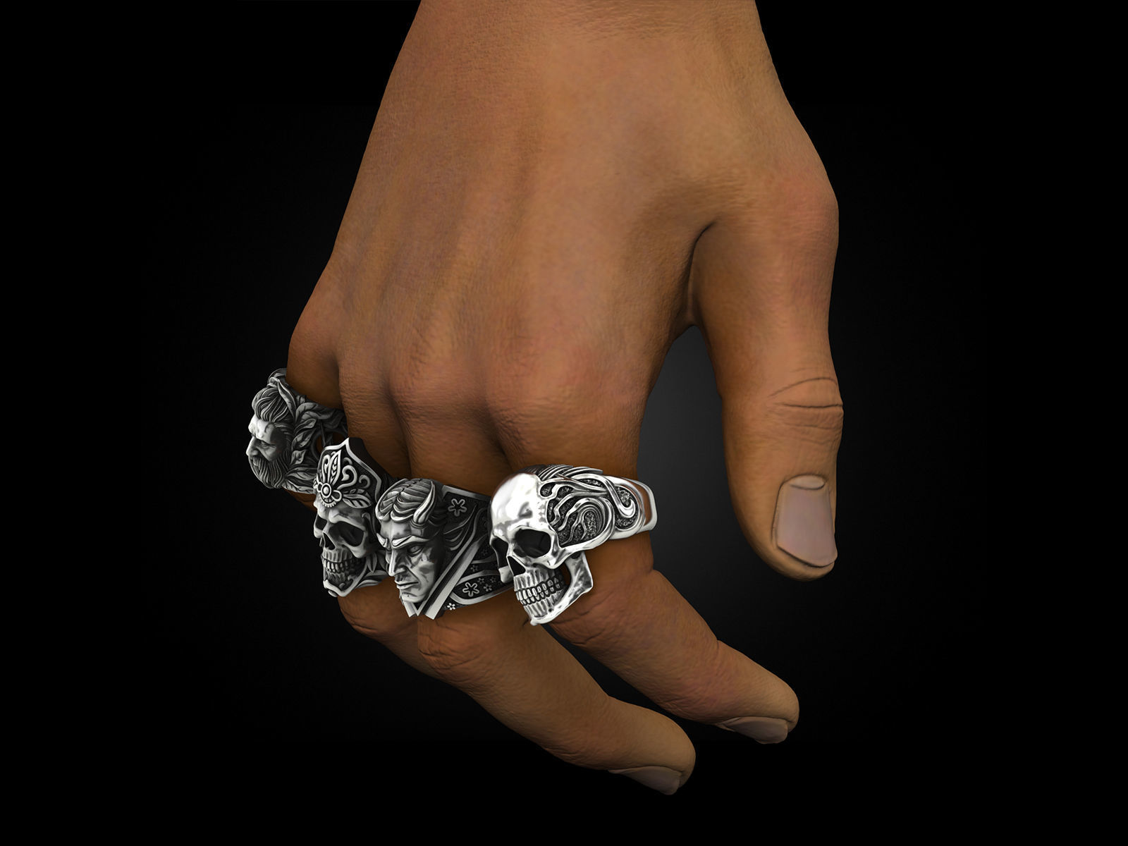 Collection Mythic Rings Part1 | CGTrader