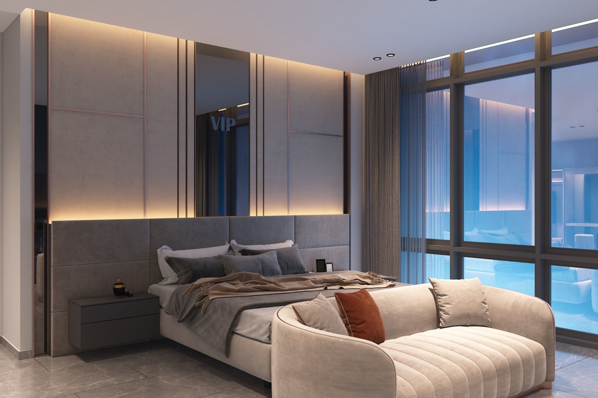 luxury master bedroom 3D model | CGTrader