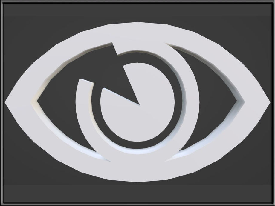 3D model EYE flat VR / AR / low-poly | CGTrader