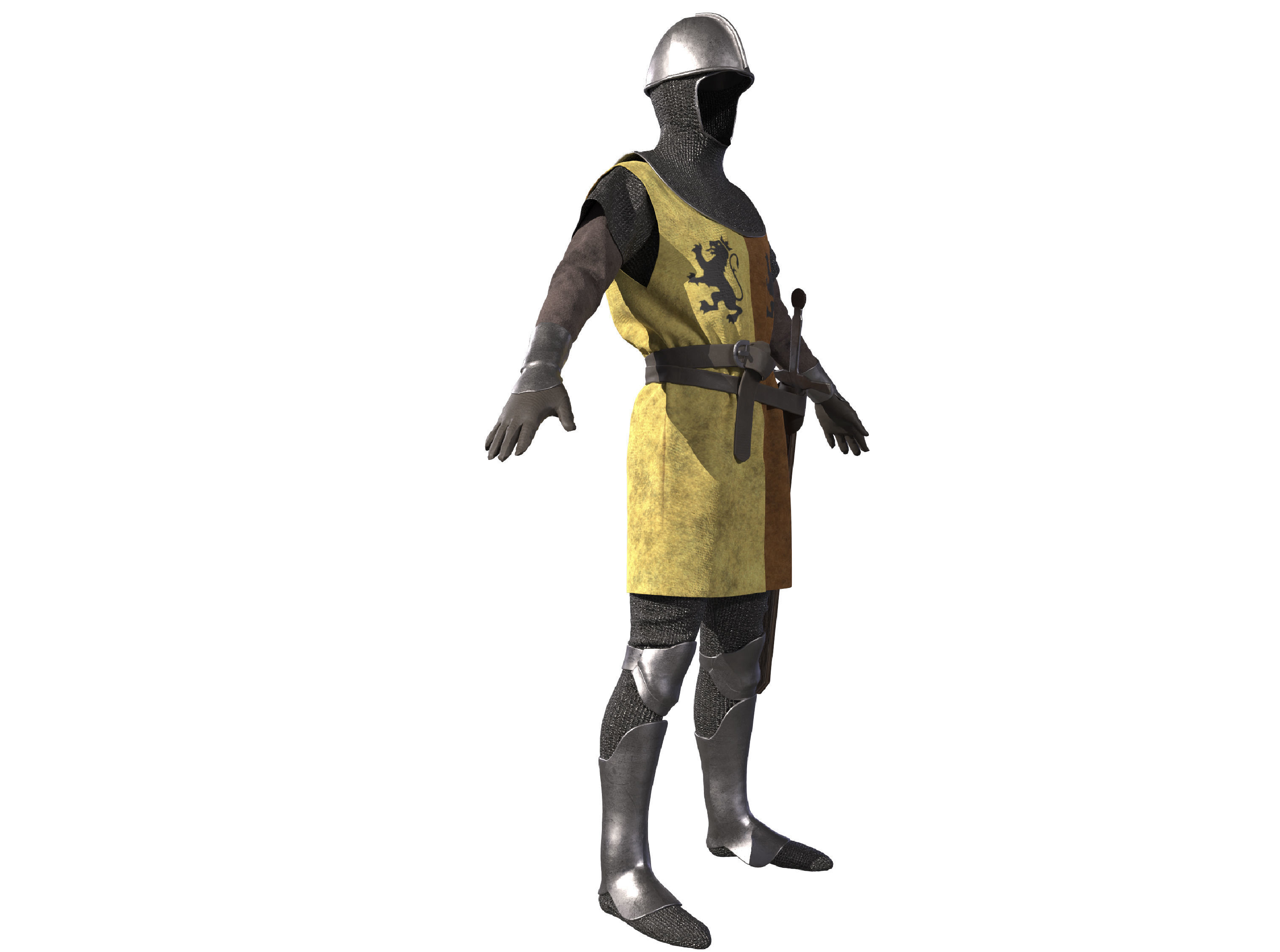 3D Clothes Medieval Soldier Armor Helmet 3D model | CGTrader