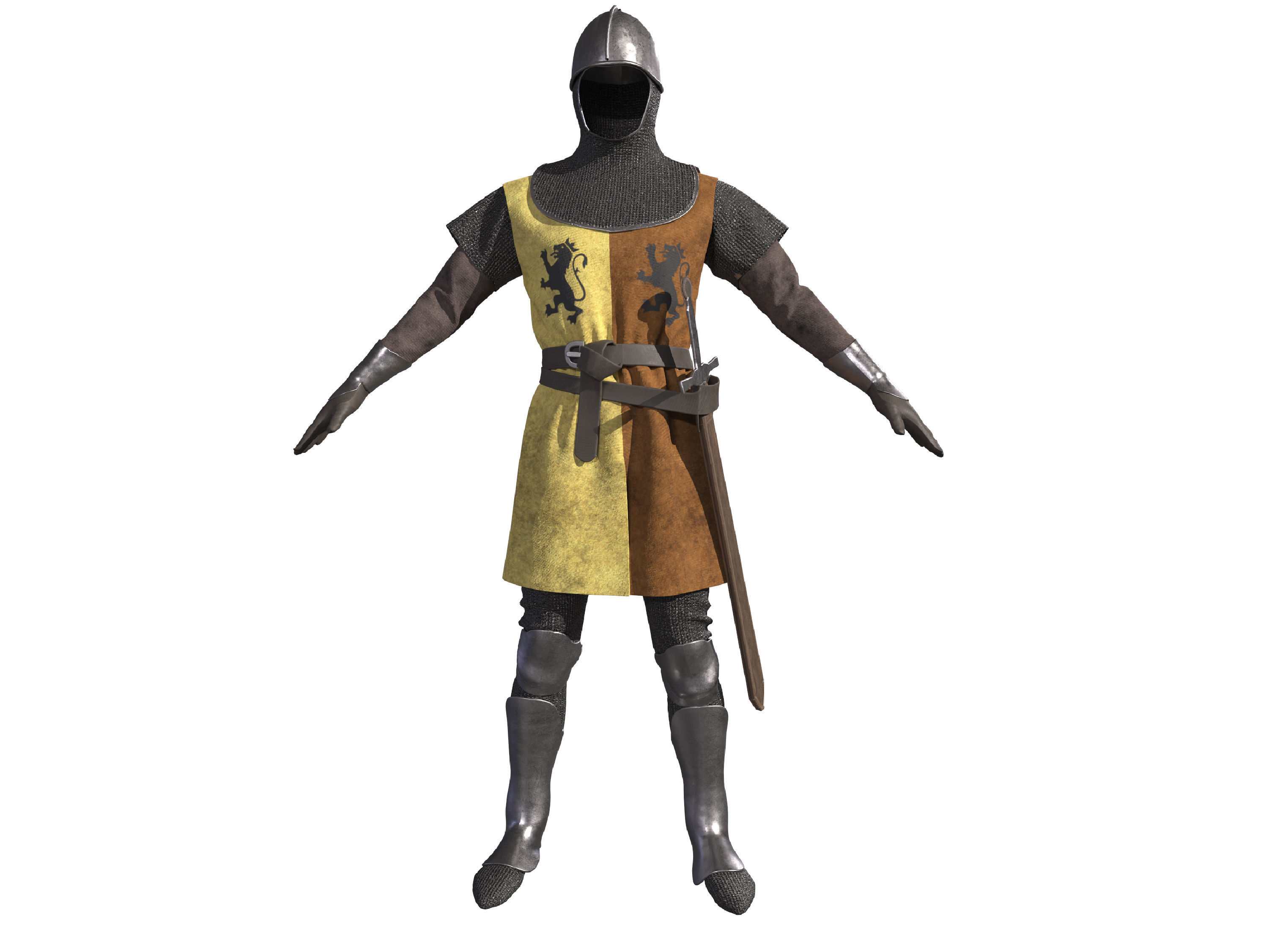 3D Clothes Medieval Soldier Armor Helmet 3D model | CGTrader