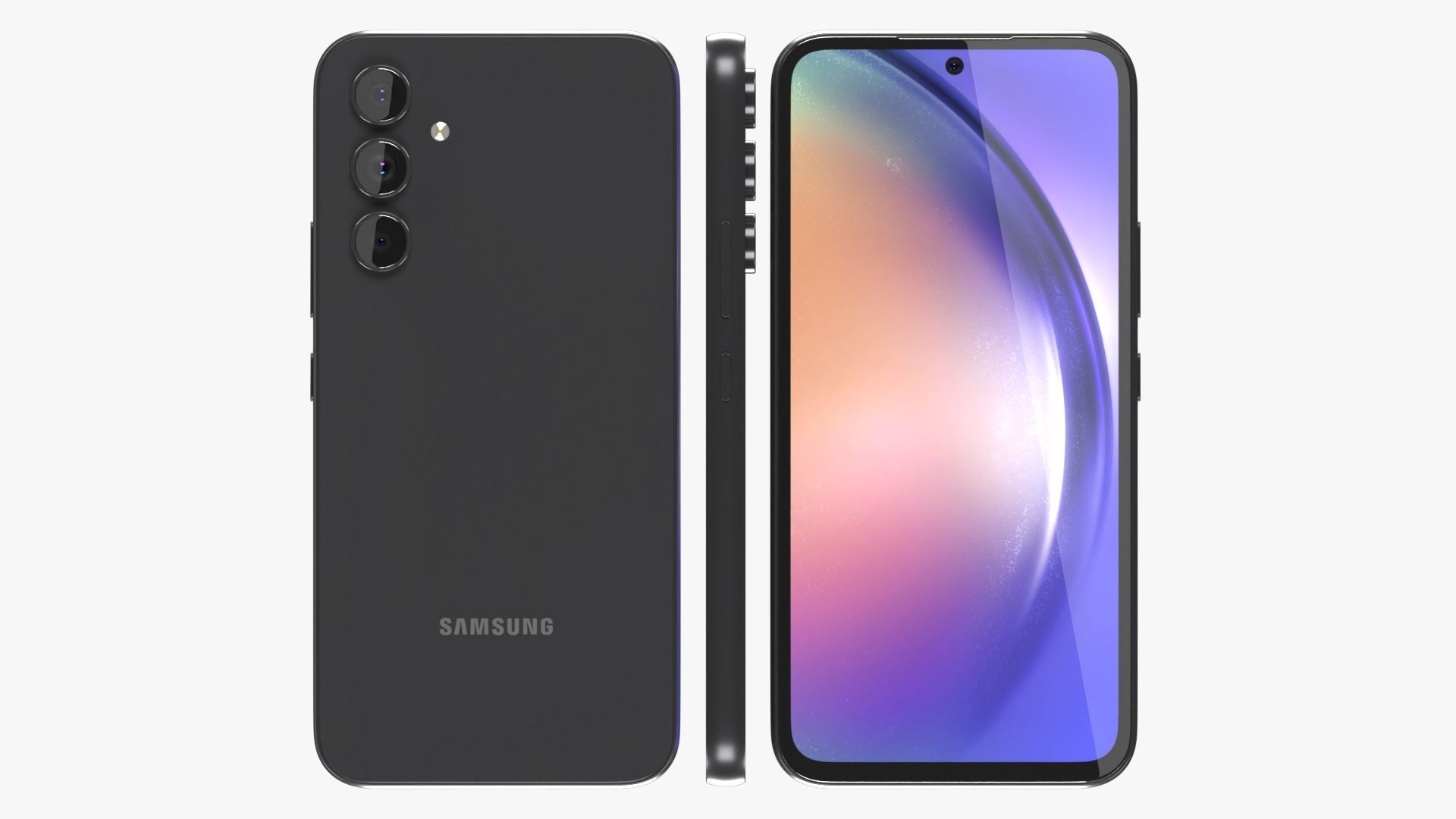 3D model Samsung Galaxy A54 Graphite VR / AR / low-poly | CGTrader
