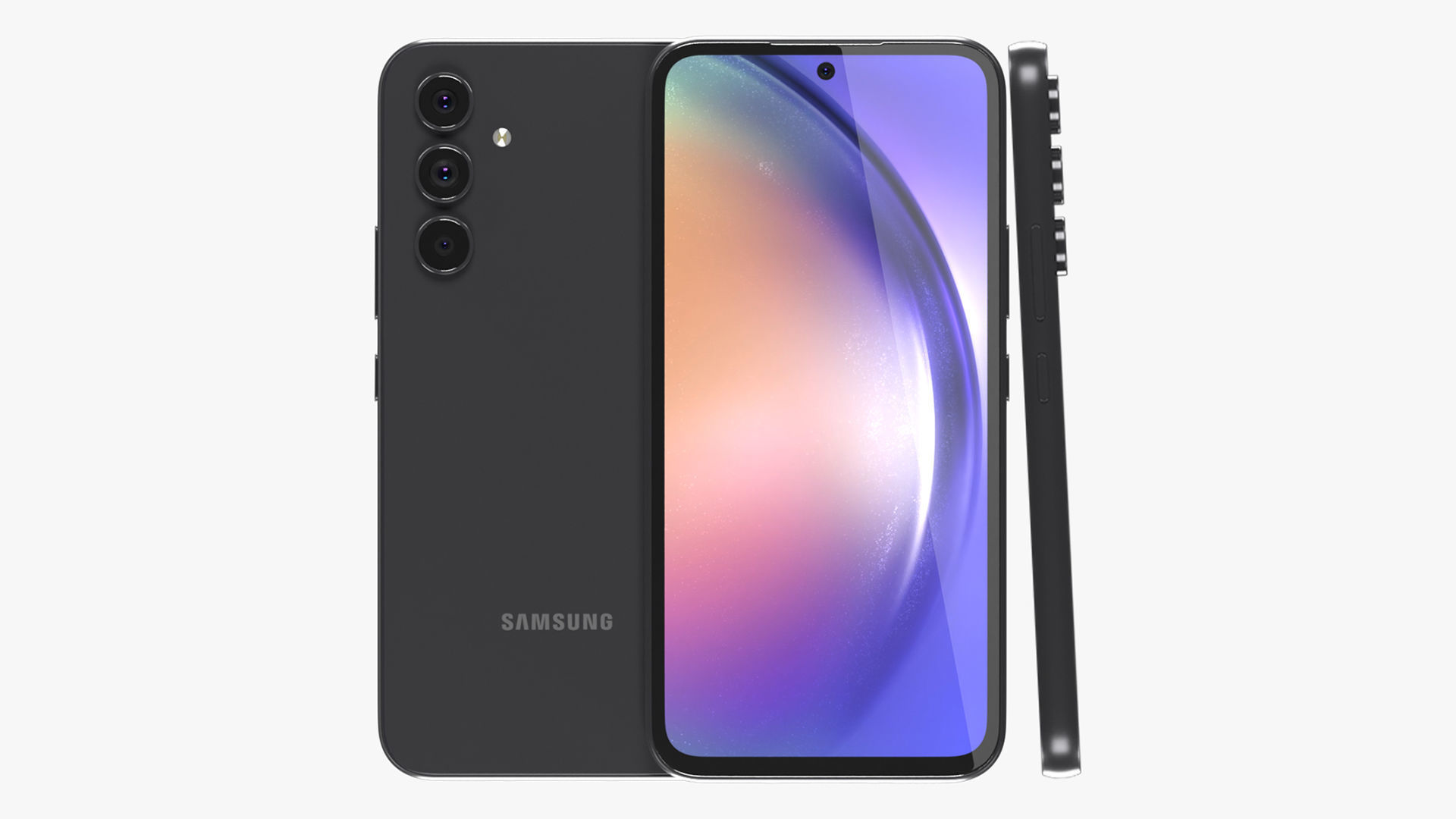 3D model Samsung Galaxy A54 Graphite VR / AR / low-poly | CGTrader