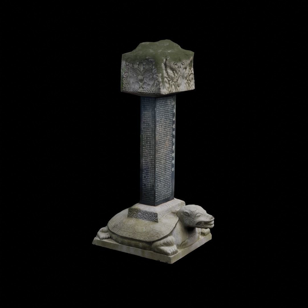3D model High-Quality 3D Model of a Korean Buddhist Temple Turtle ...