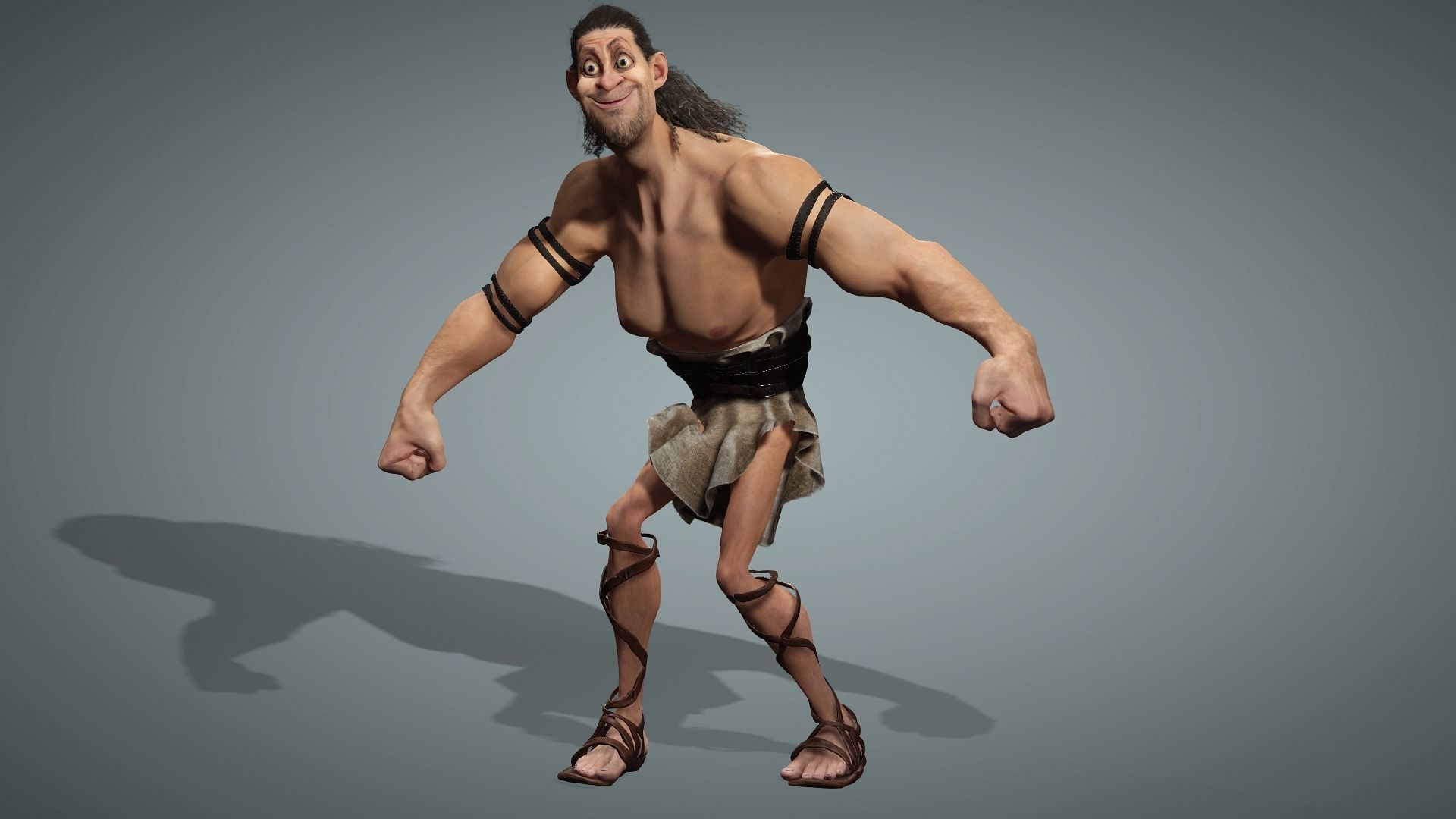 SHamshon High quality character full Rigged and Animated 3D model ...