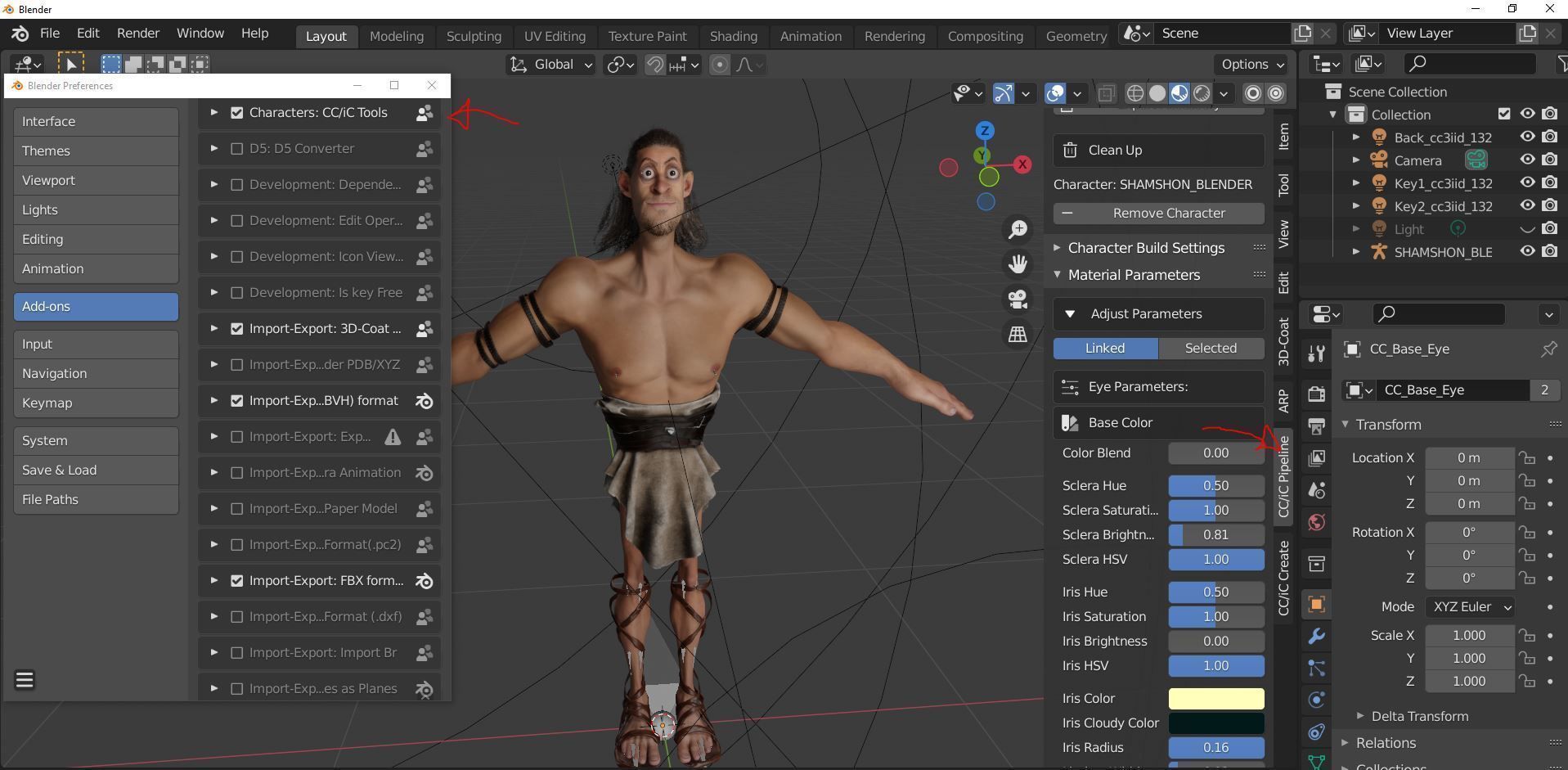 SHamshon High quality character full Rigged and Animated 3D model ...