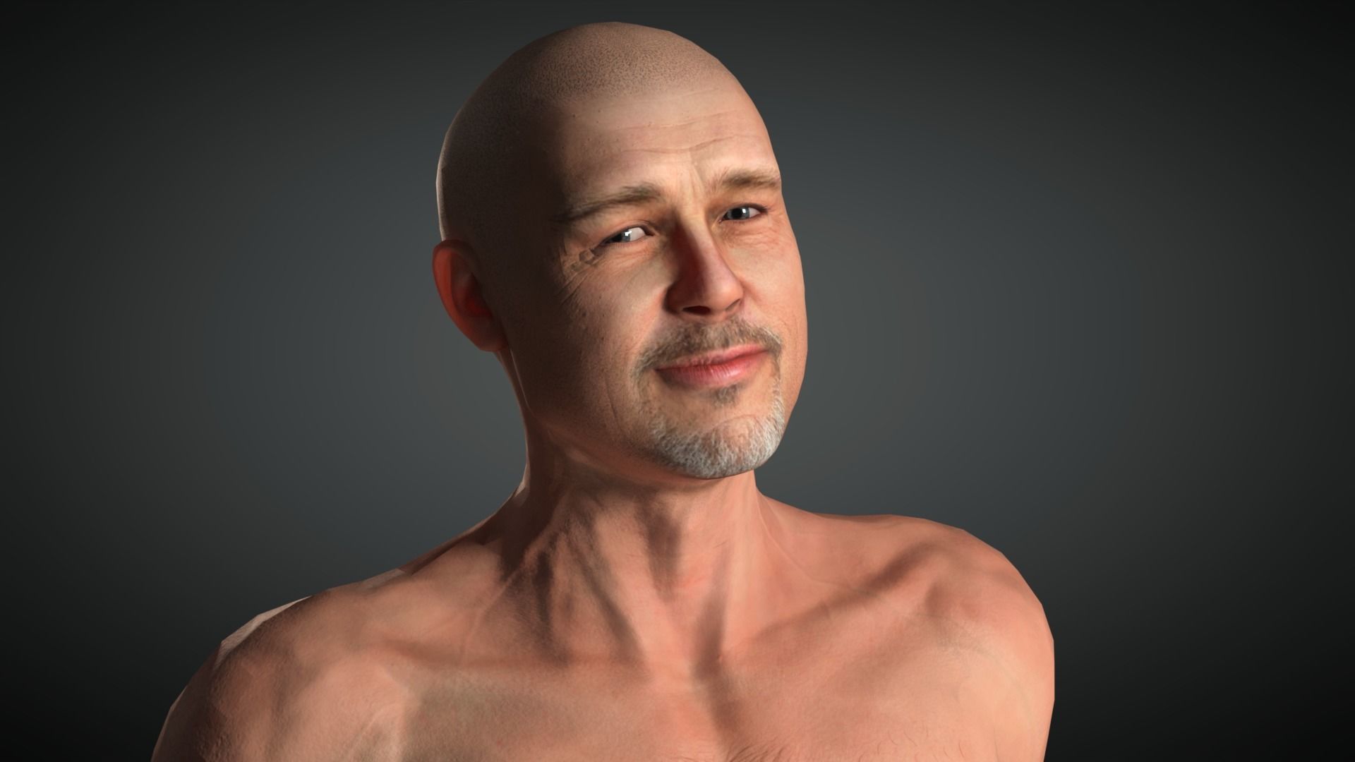 3D model Man Brad Pitt Character VR / AR / low-poly | CGTrader