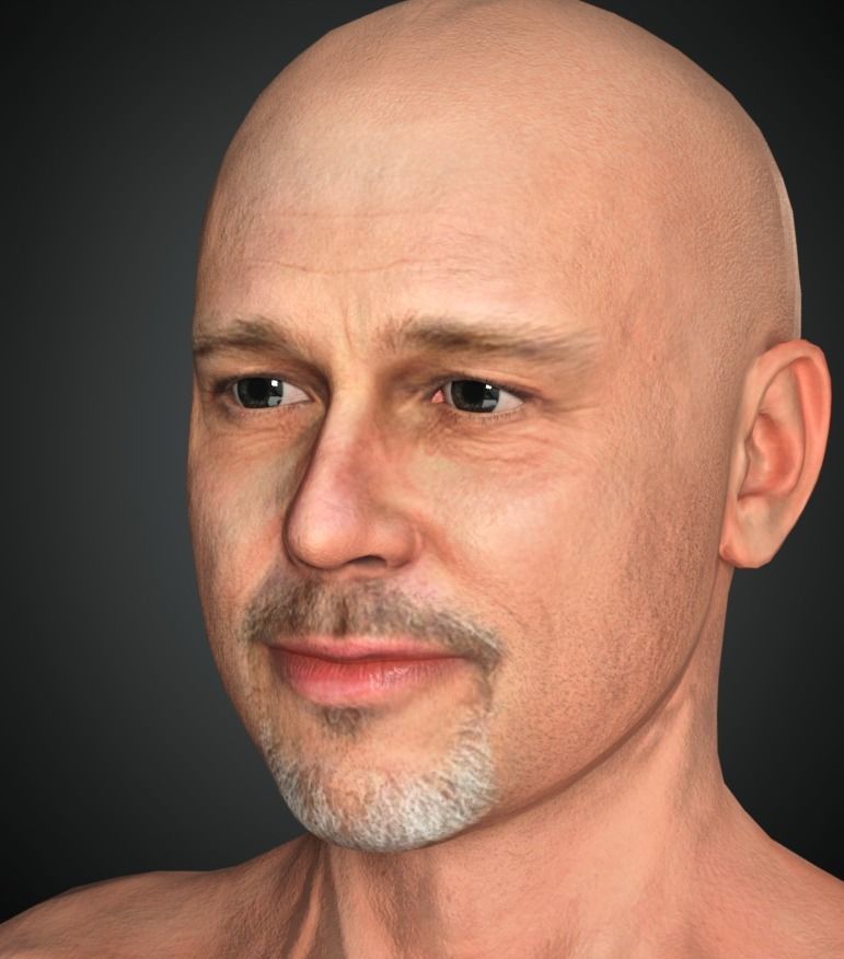 3D model Man Brad Pitt Character VR / AR / low-poly | CGTrader
