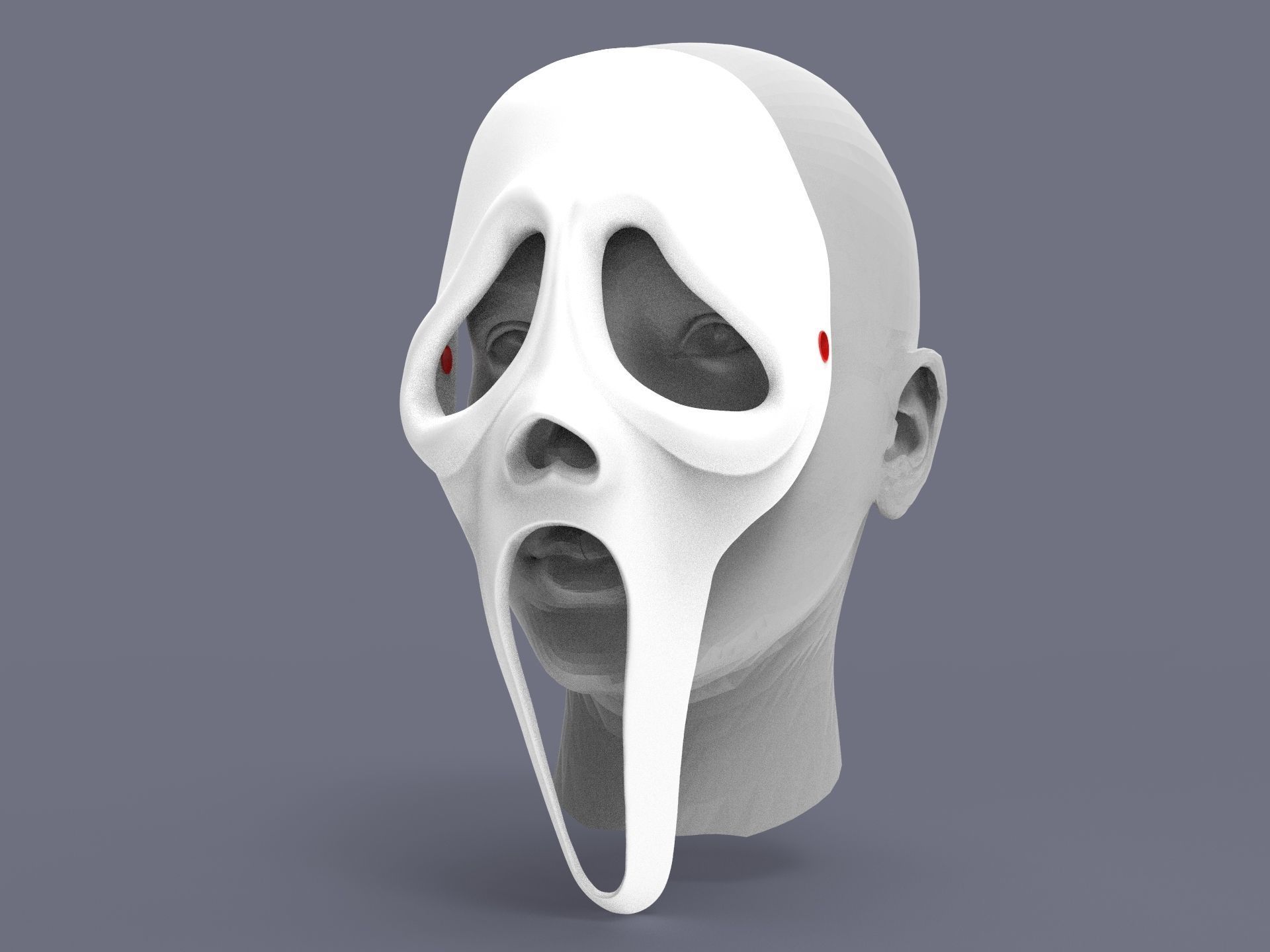 Ghostface Scream mask DBD 3D model 3D printable | CGTrader
